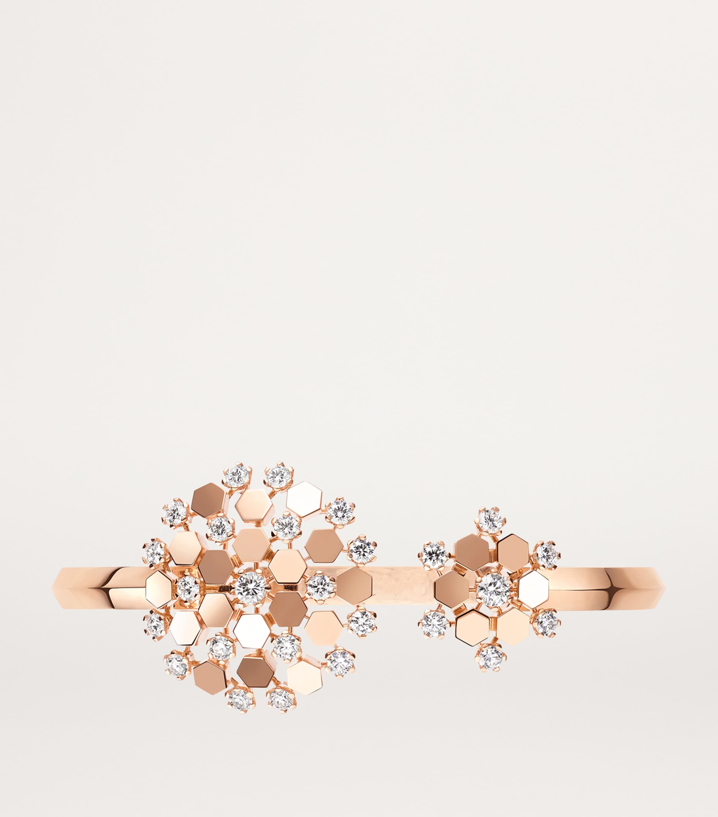 Chaumet Rose Gold and Diamond Bee de Chaumet Bangle | Harrods UK