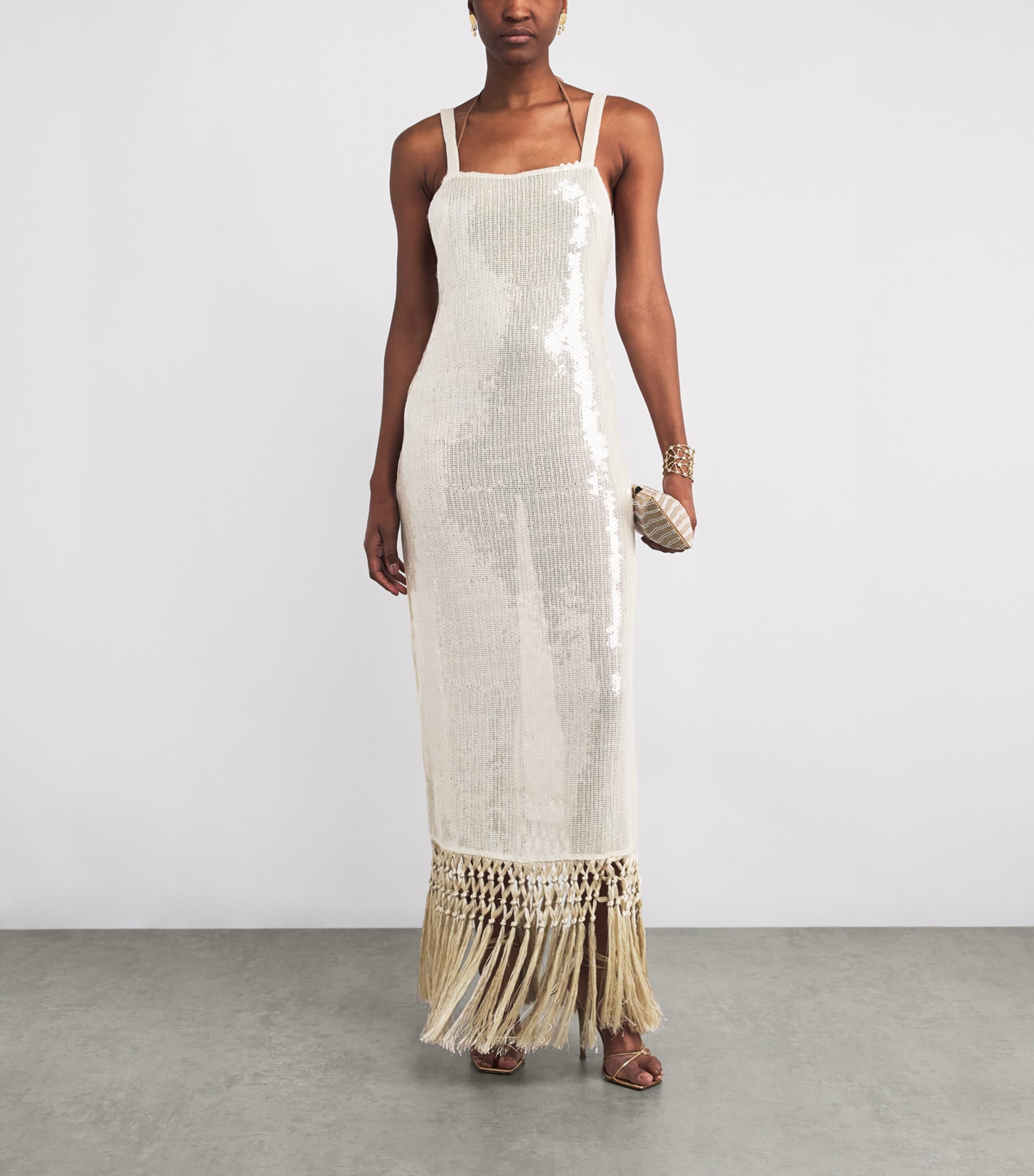 Taller Marmo Silver Agrigento Disco Maxi Dress | Harrods AU