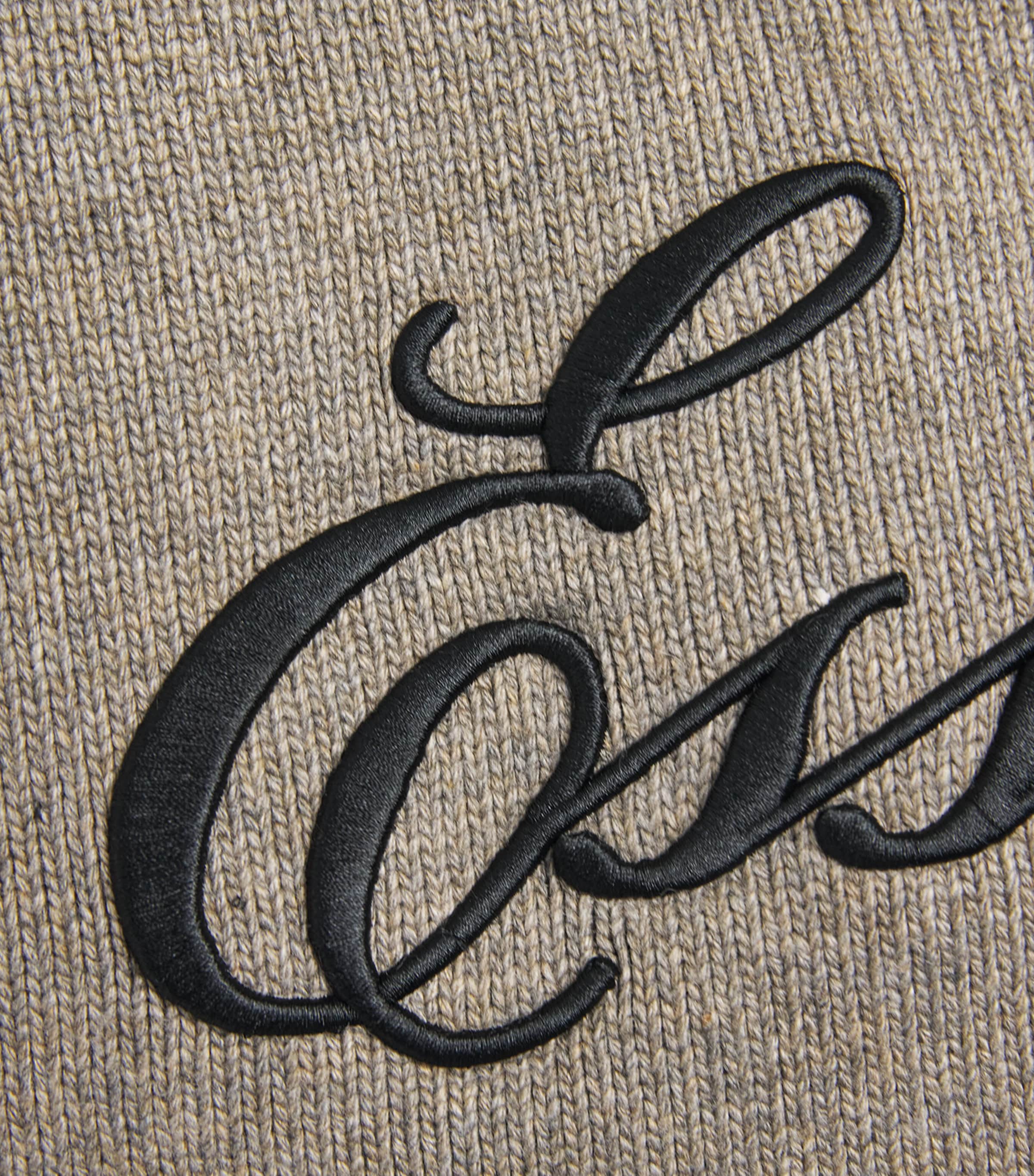 Fear Of God Beige Waffle-Knit Script Sweater | Harrods UK