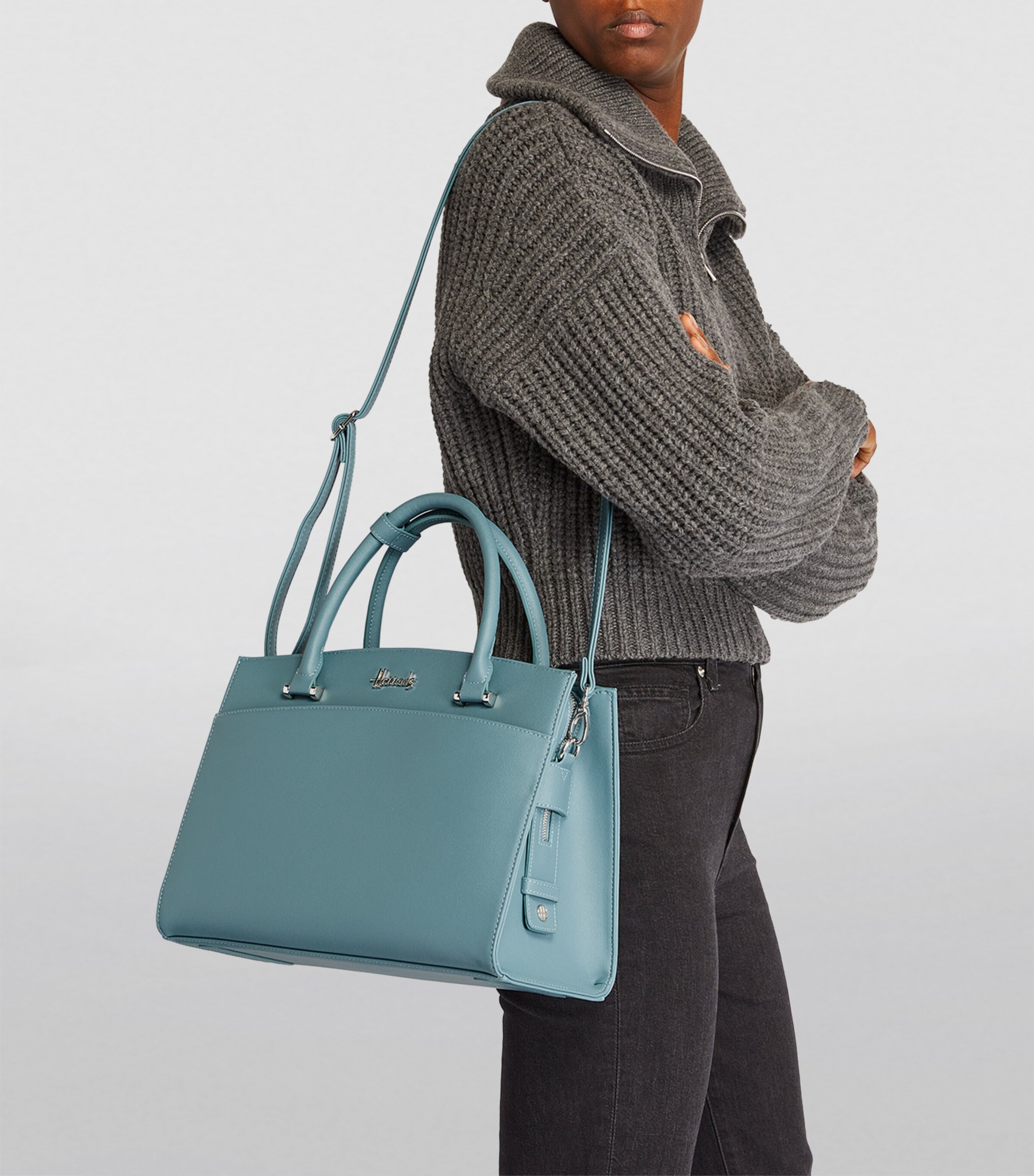 Harrods Blue Medium St James Tote Bag | Harrods US