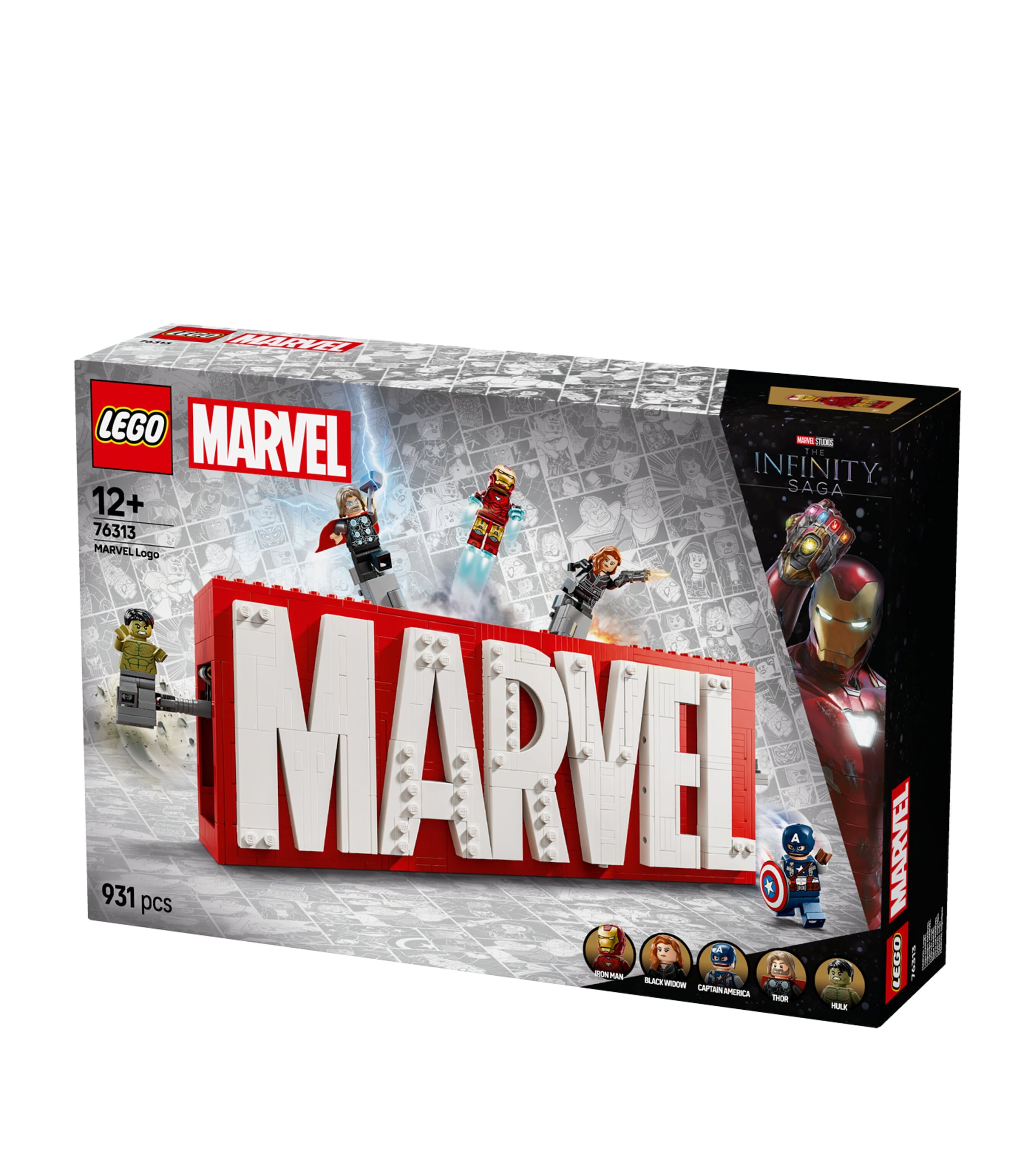 Lego Marvel Logo & Minifigures Building Toy 76313 | Harrods HK