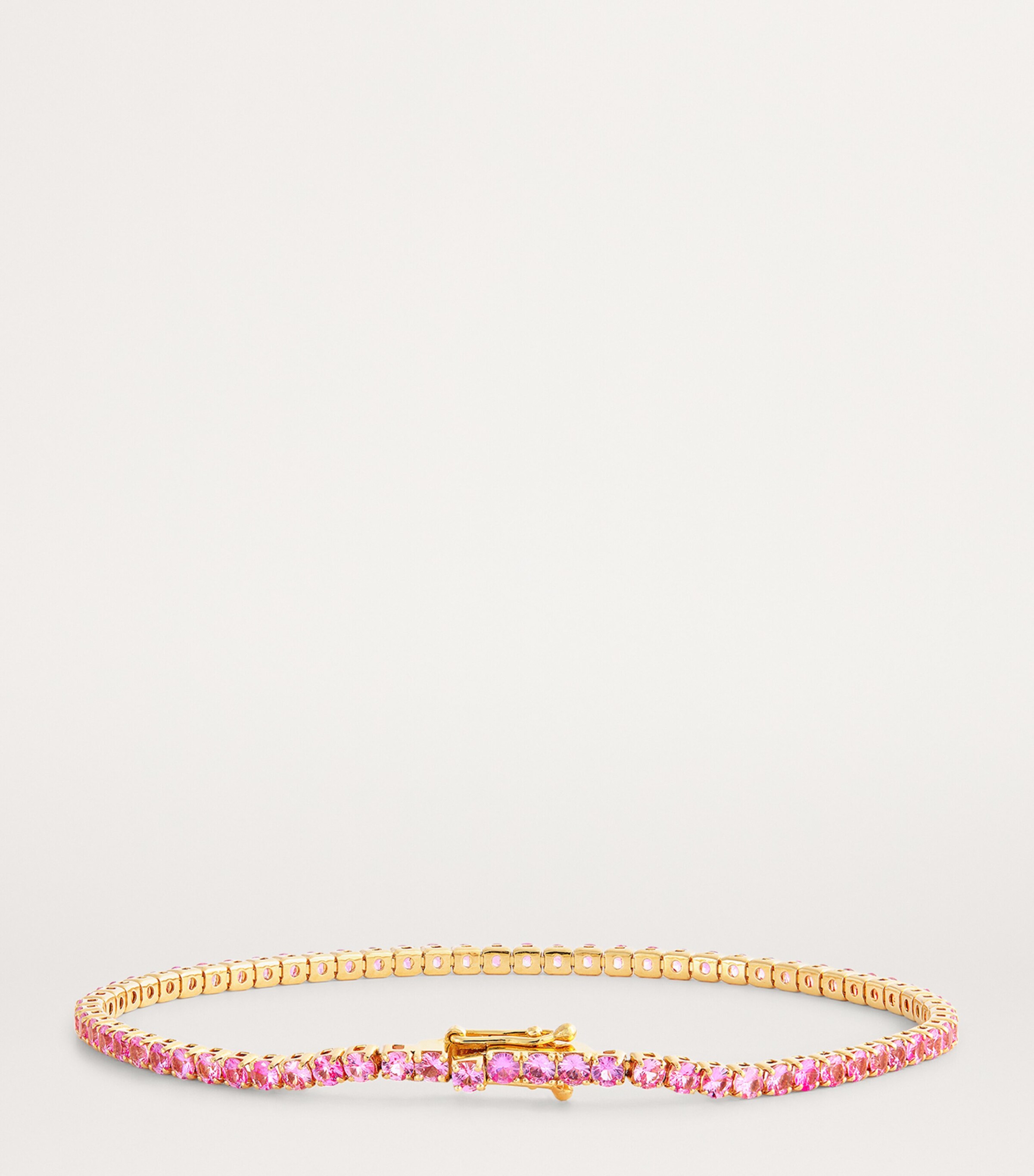 SHAY Mini Yellow Gold and Sapphire Tennis Bracelet | Harrods US