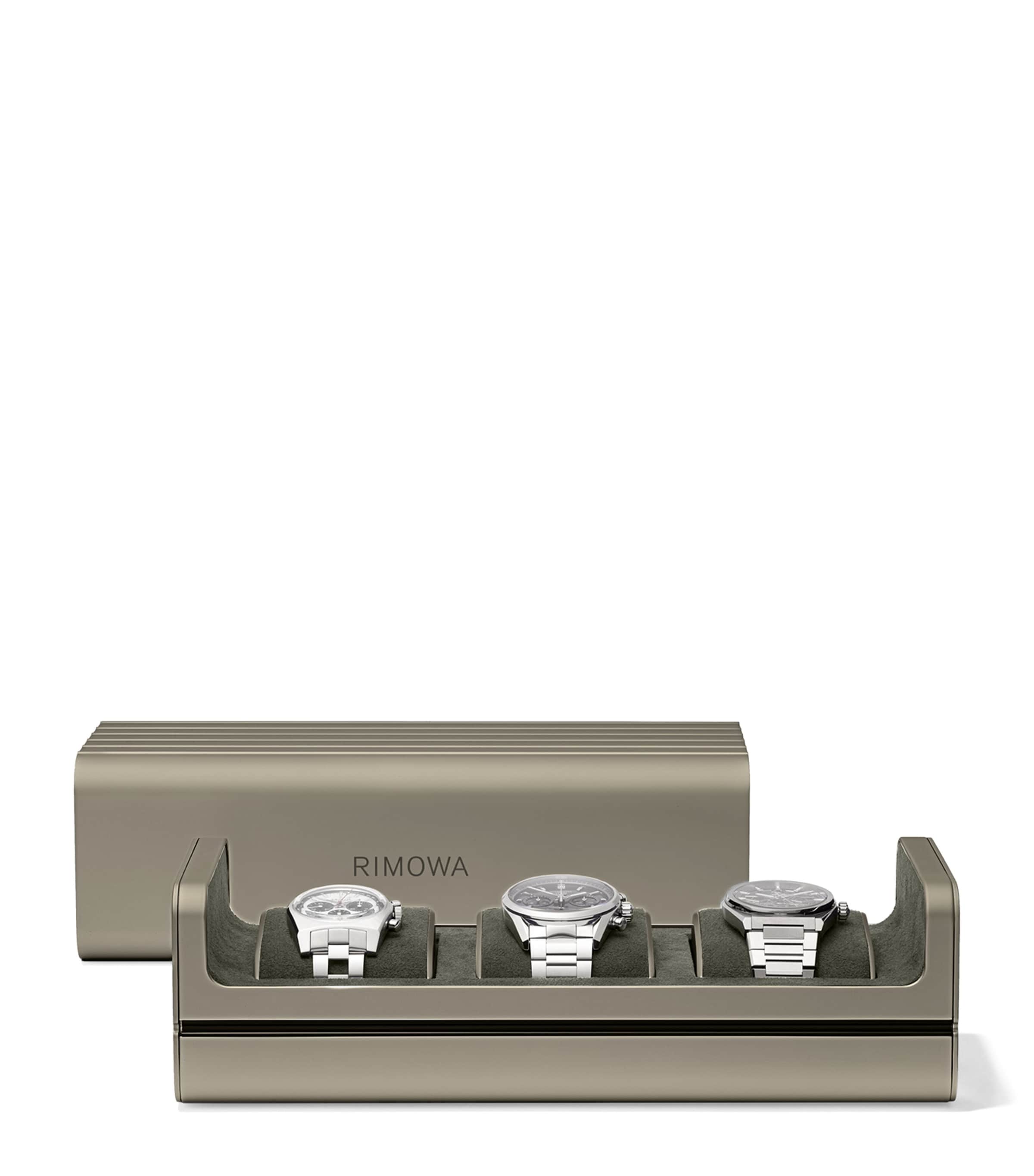 RIMOWA Silver Aluminium Watch Case | Harrods US