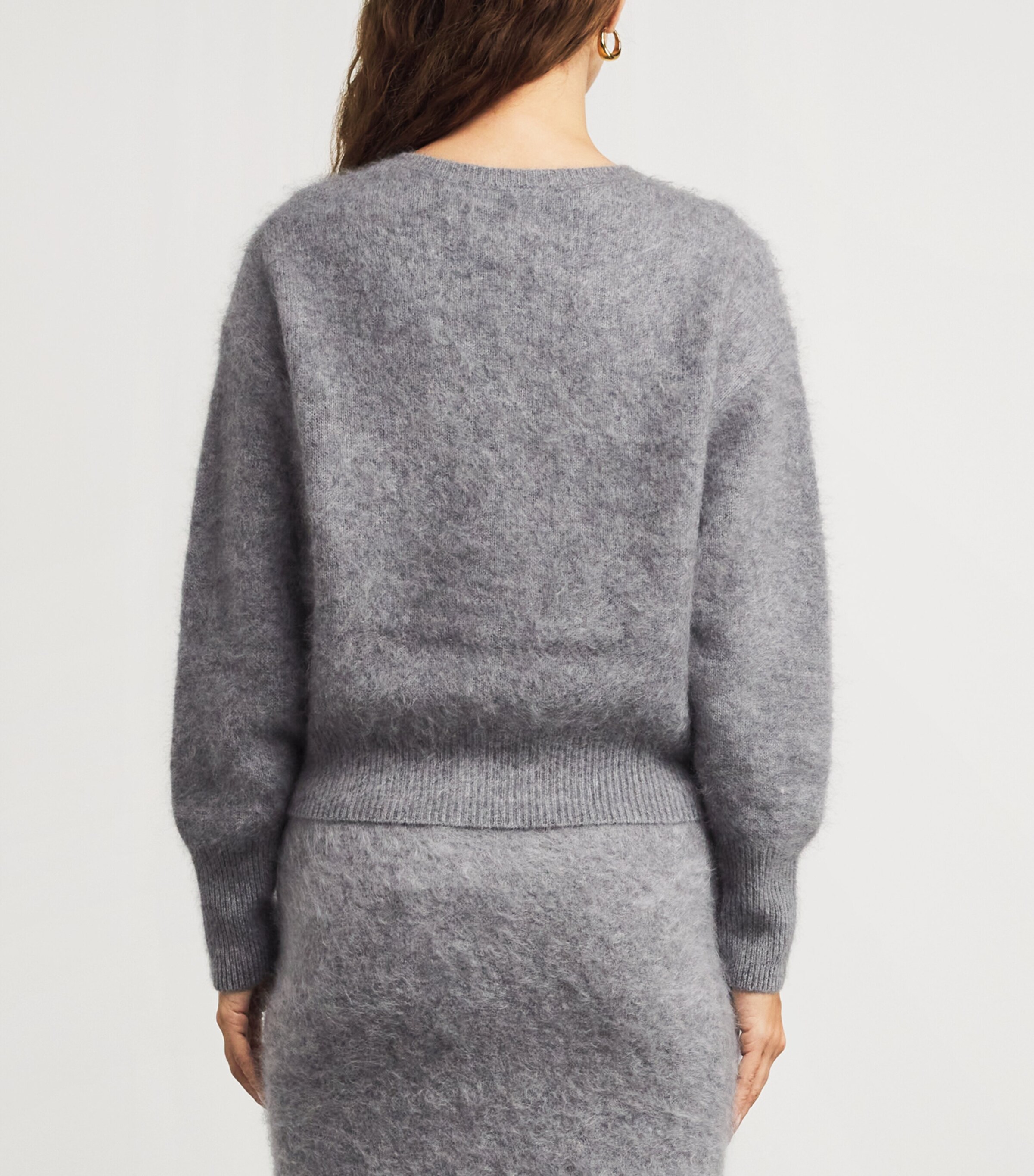 Almada Label Grey Brushed Cashmere Coco Cardigan | Harrods AU