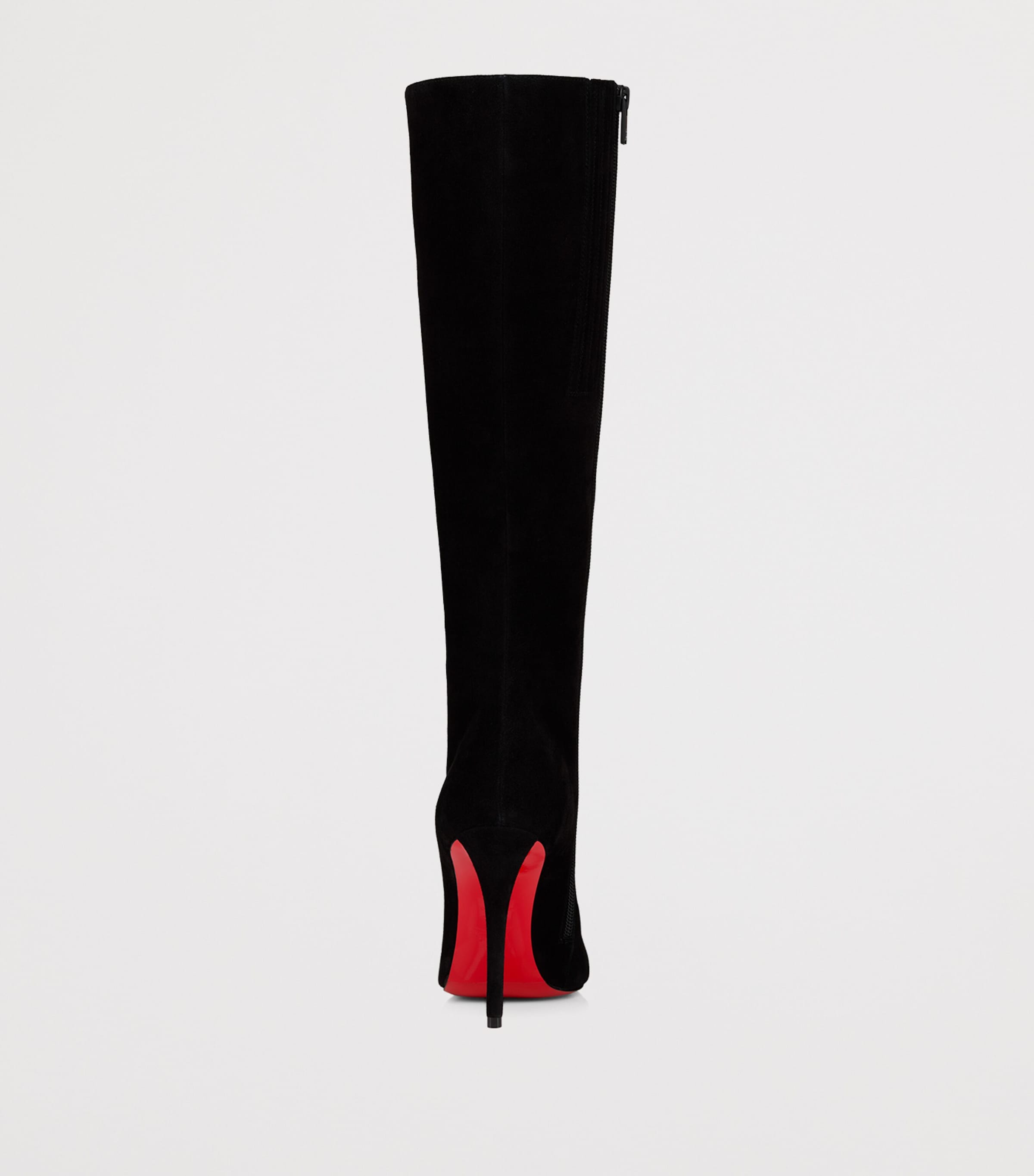 Christian Louboutin Black Miss Z Botta Veau Velours Knee-High Boots 100 ...