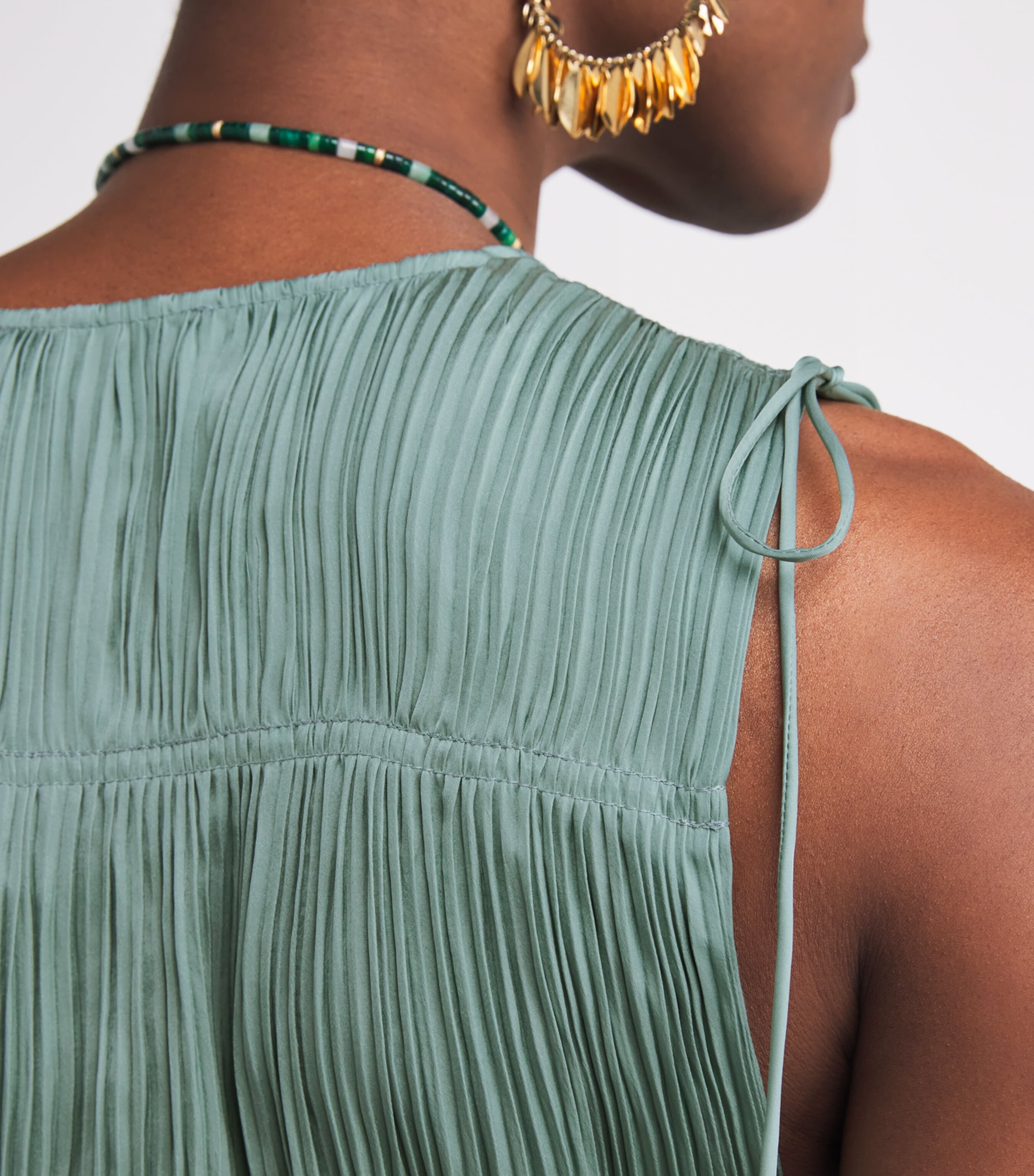 Ulla Johnson Blue V-Neck Tasneem Maxi Dress | Harrods US