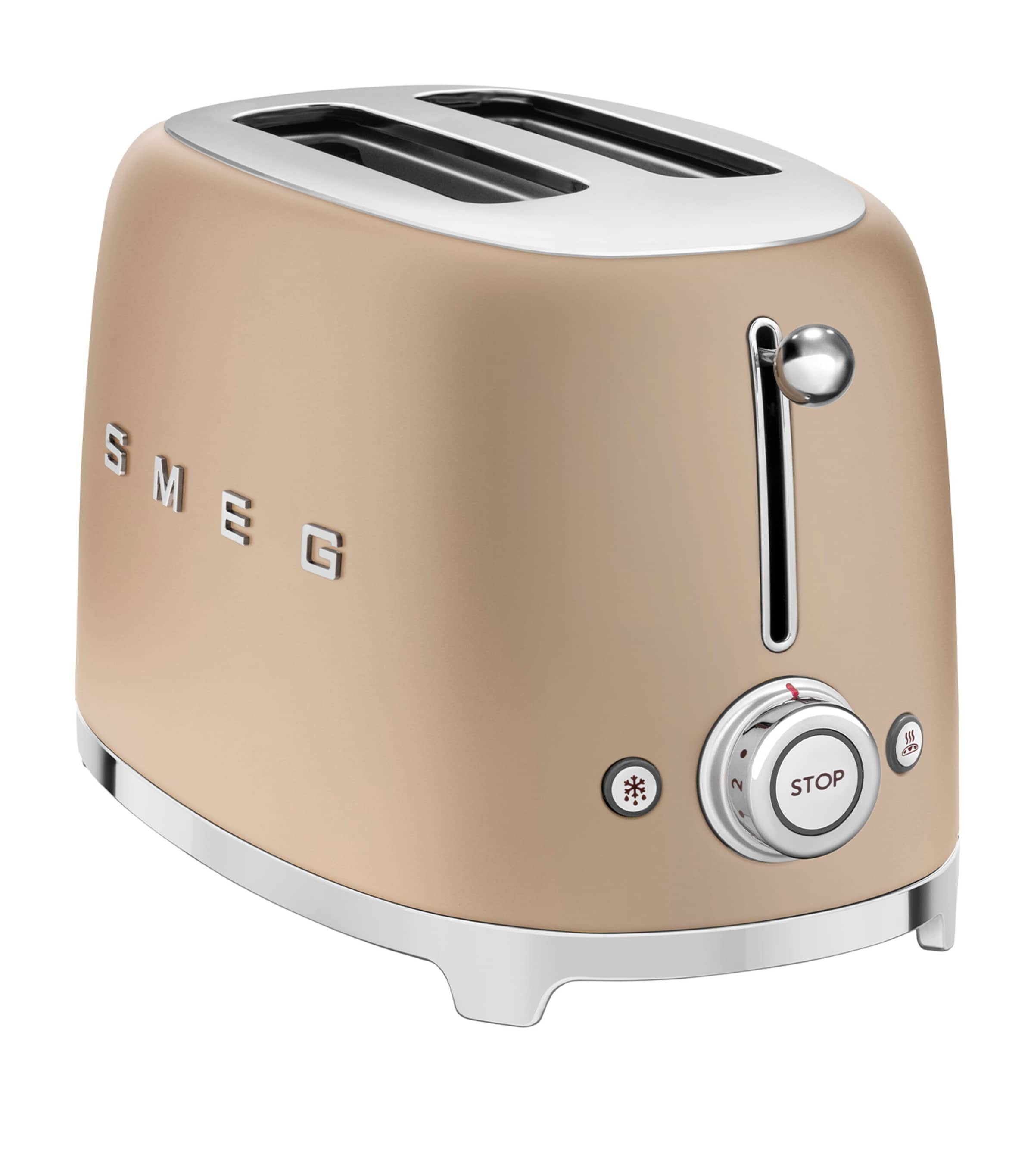Smeg '50s Style 2-Slot Toaster - Matte Champagne | Harrods UK
