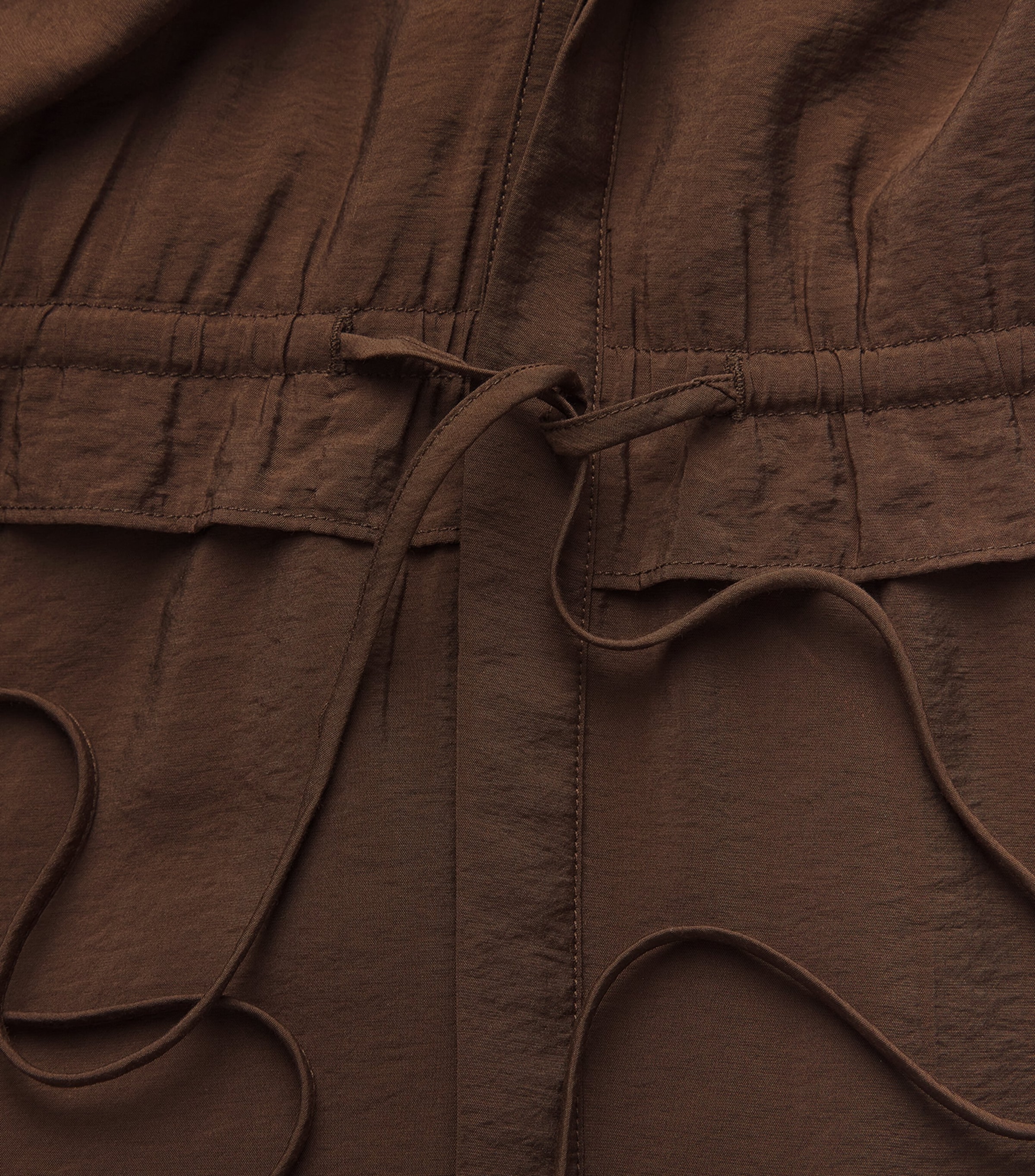 Polo Ralph Lauren Brown Ruffle Midi Dress | Harrods SG