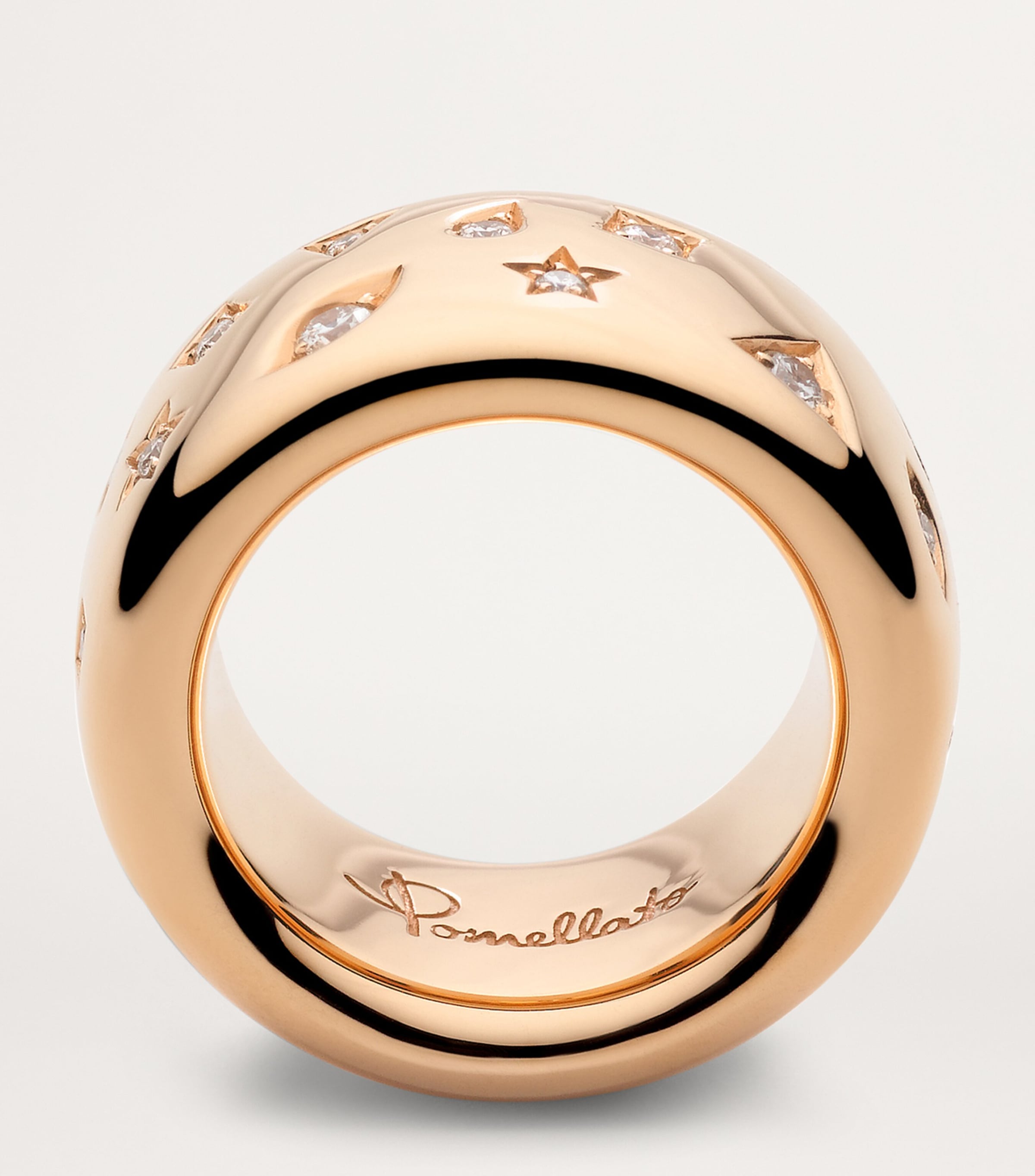 Pomellato Rose Gold and Diamond Iconica Ring | Harrods UK