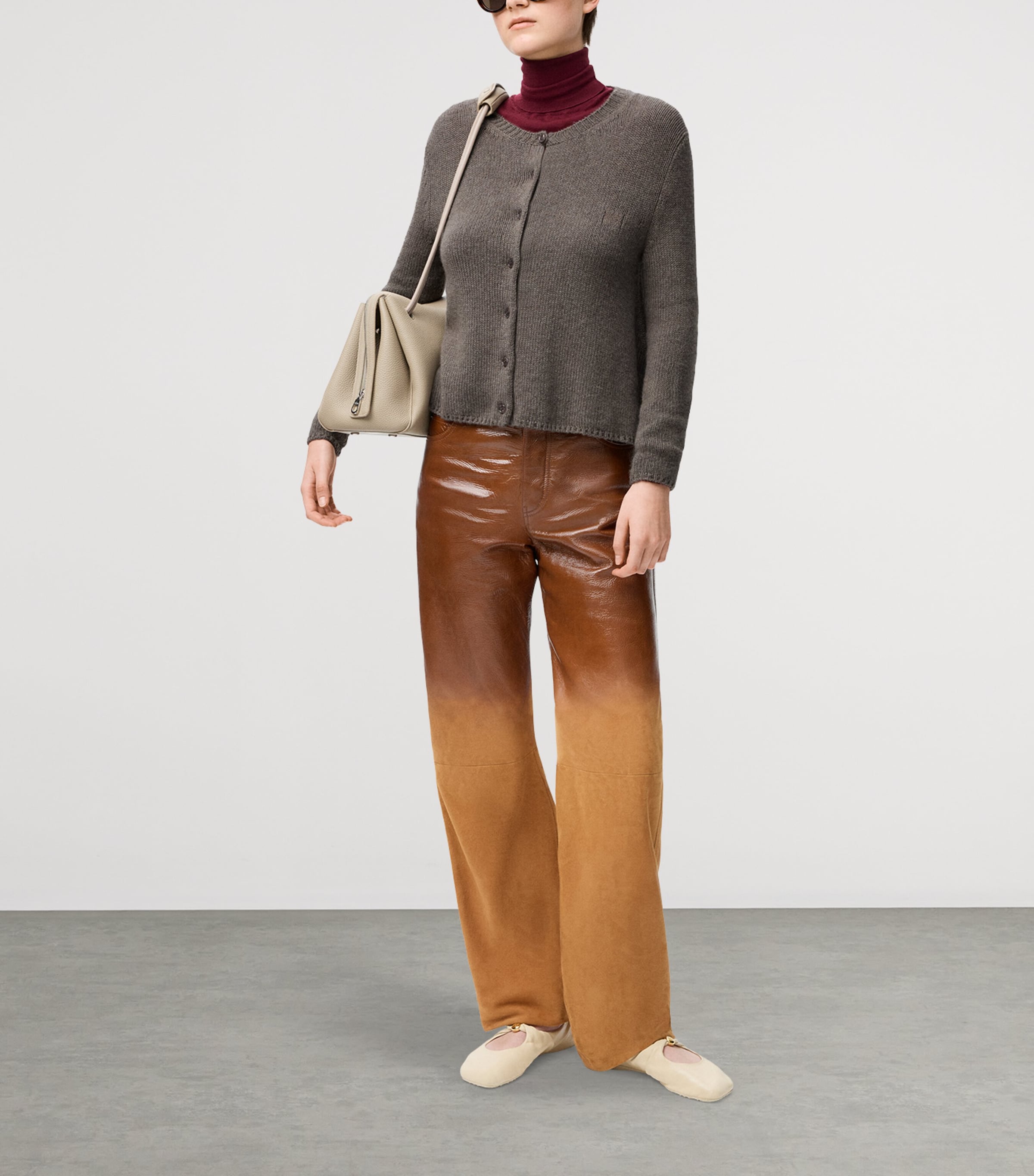 LOEWE Grey Cashmere Anagram Cardigan | Harrods IN