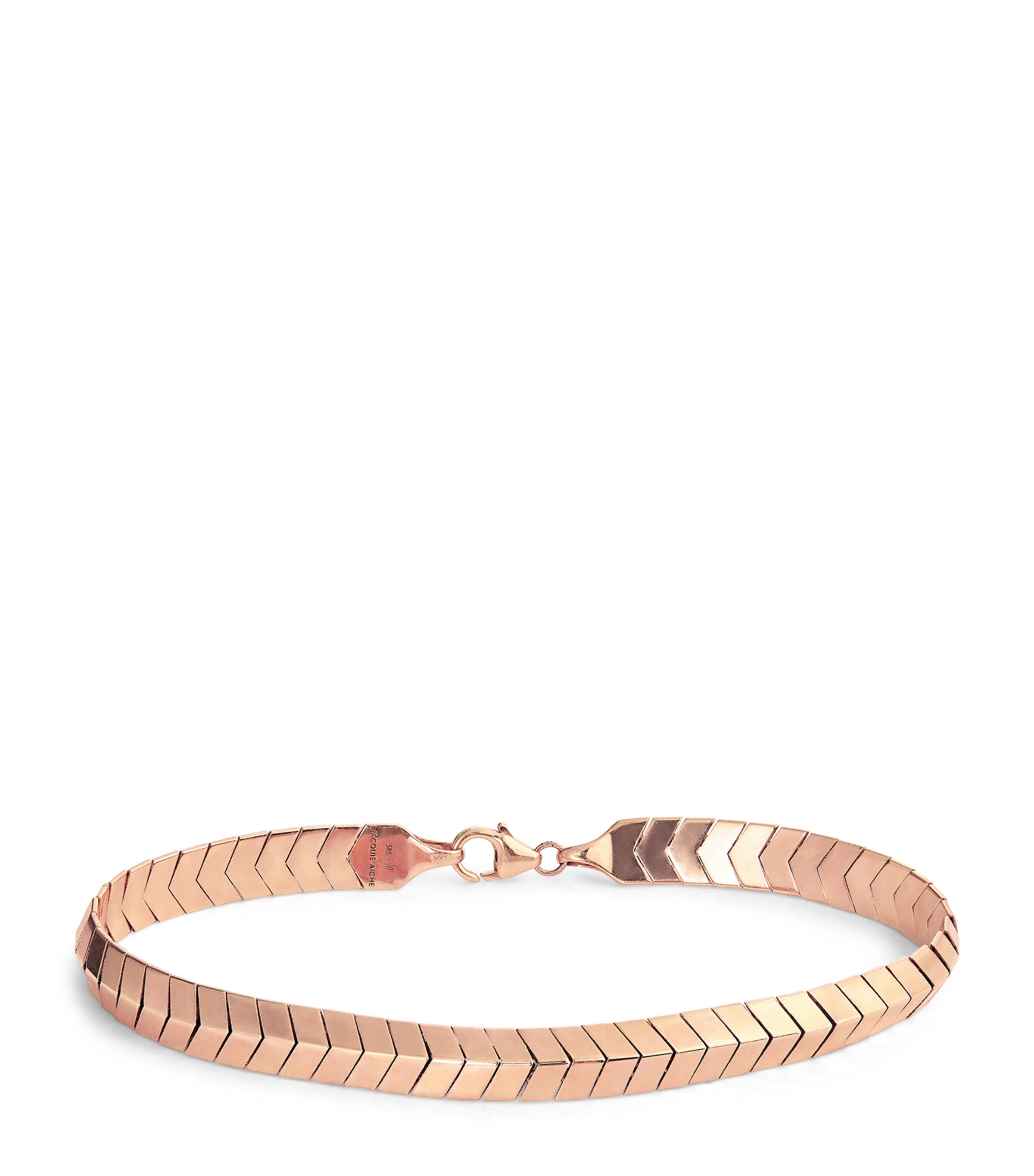 Jacquie Aiche Rose Gold Fishtail Bracelet | Harrods UK