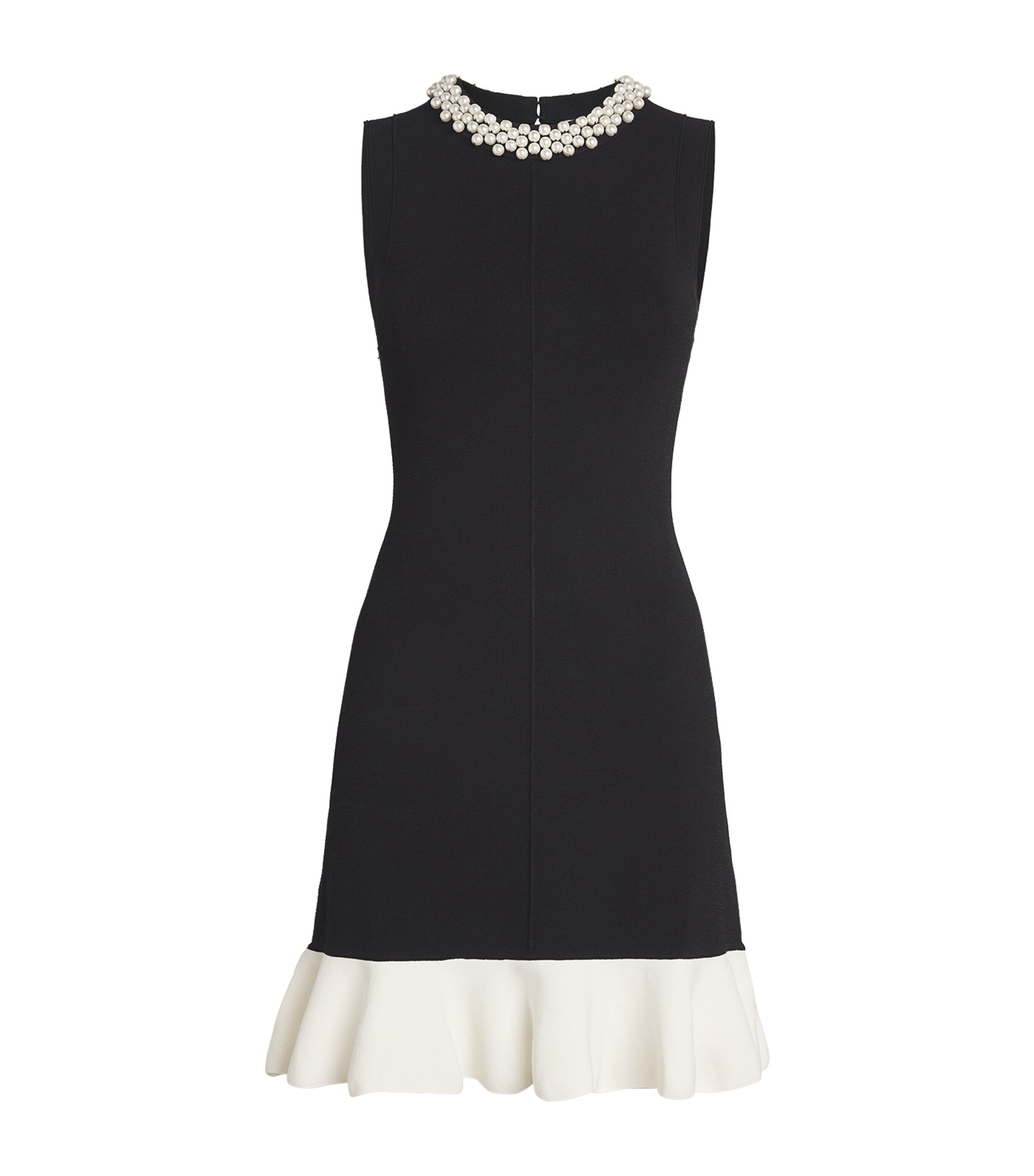 Sandro Paris Knitted Embellished-Neck Mini Dress | Harrods US