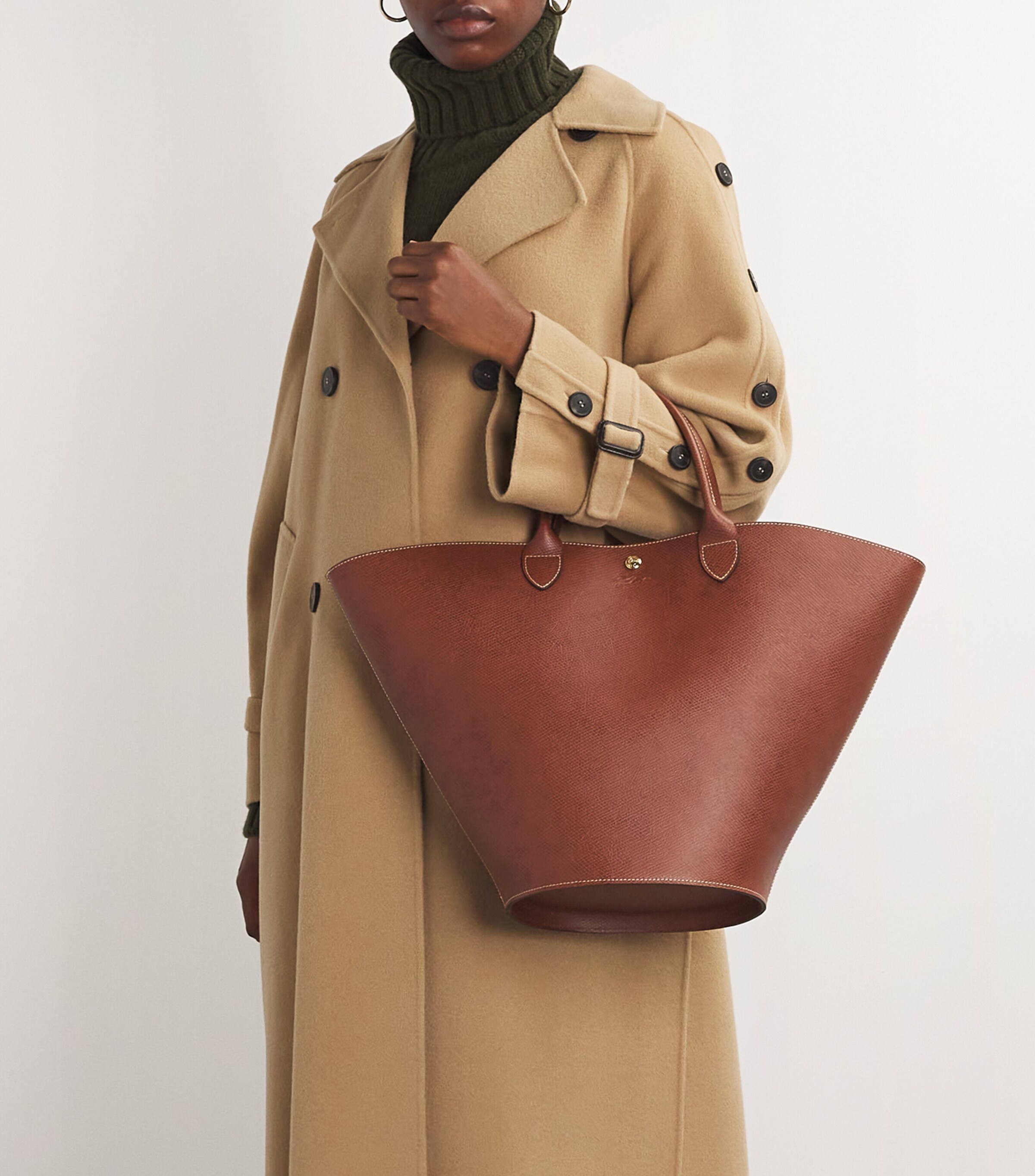 Longchamp Extra-Large Leather Épure Tote Bag | Harrods UK