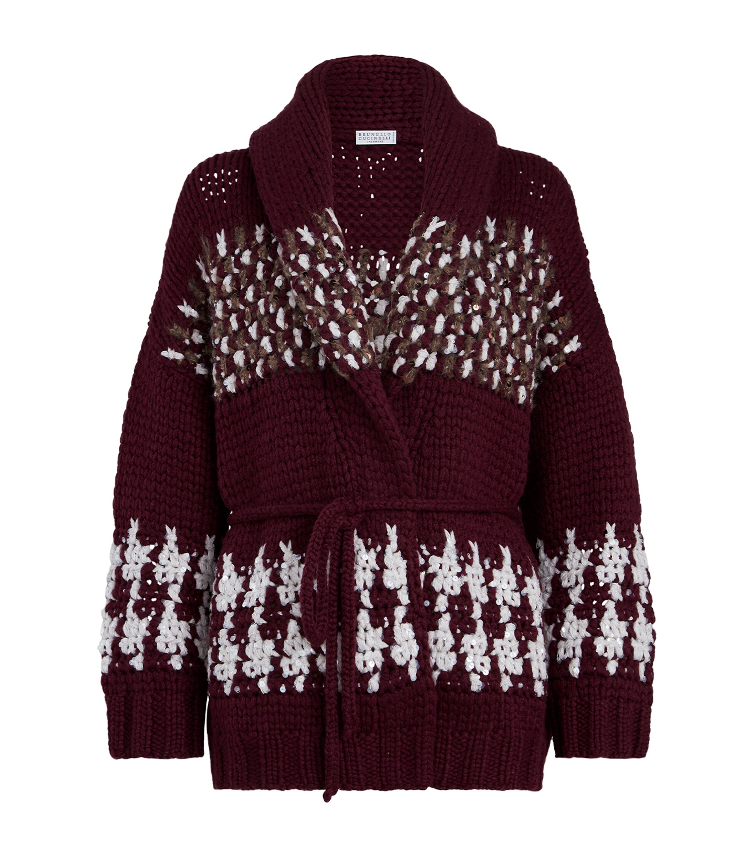 Brunello Cucinelli Purple Cashmere Opera Cardigan | Harrods HK