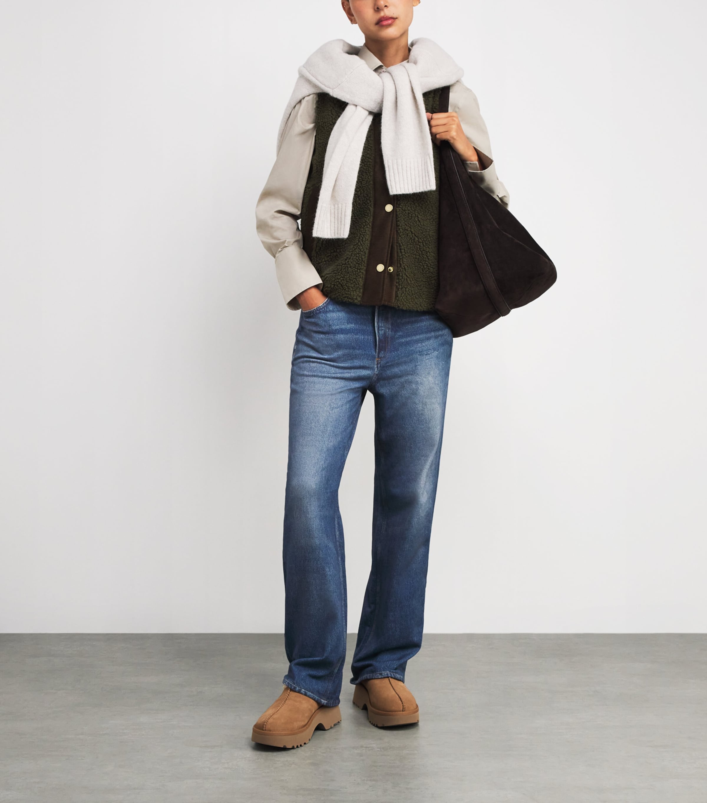 Barbour Green Teddy Dulsie Gilet | Harrods HK