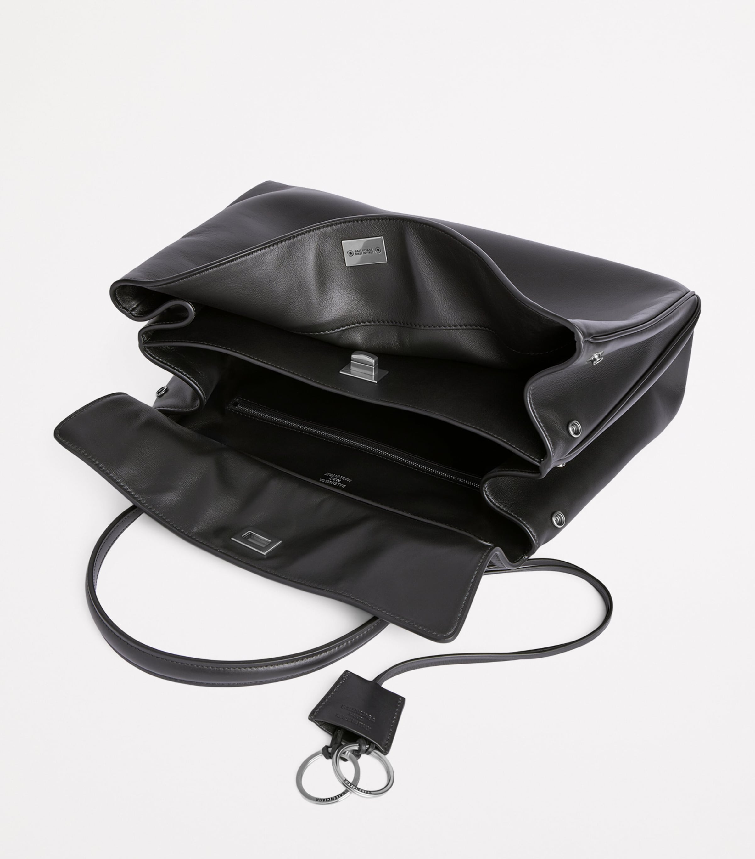 Balenciaga Black Medium Calfskin Rodeo Shoulder Bag | Harrods UK
