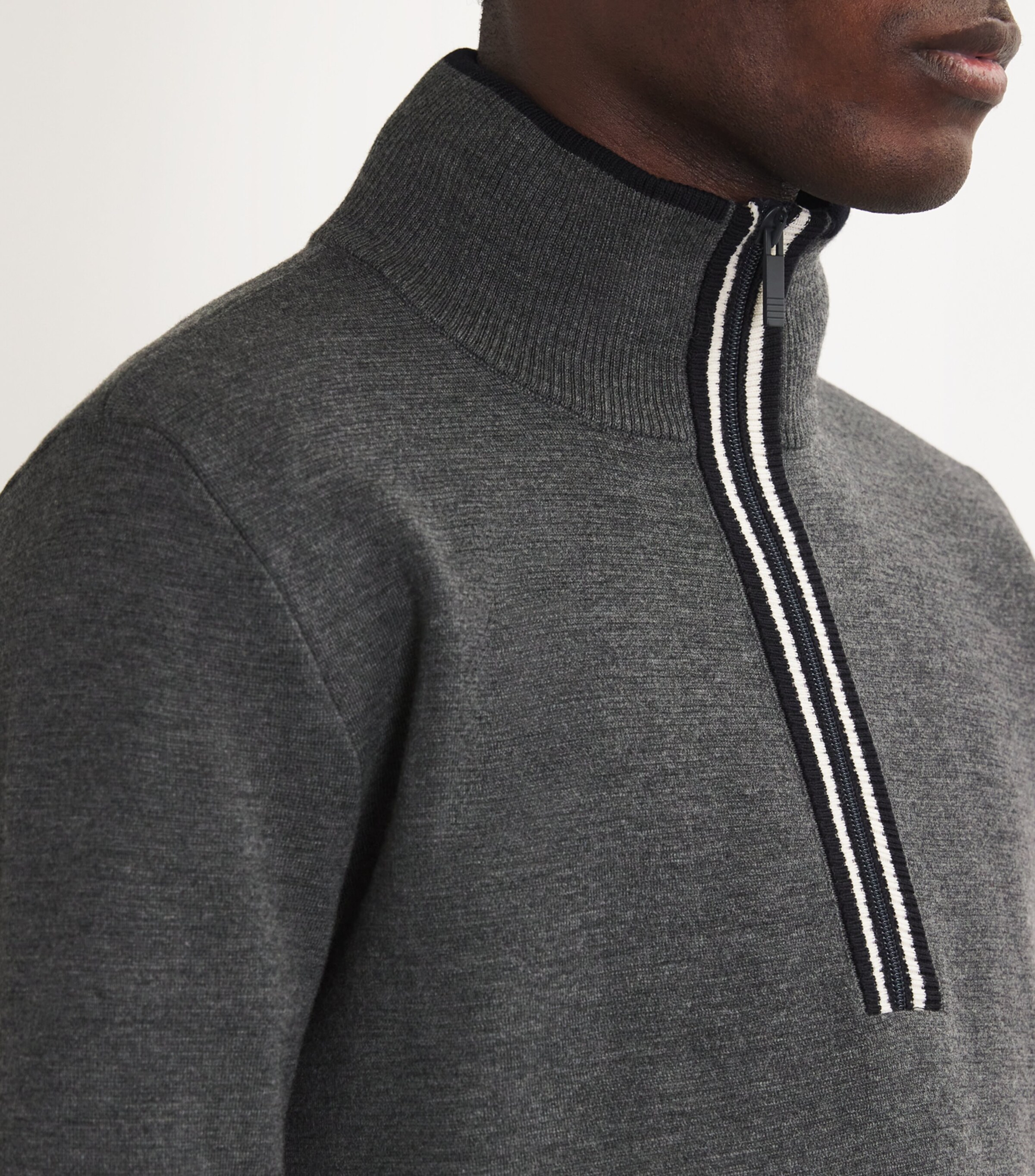 Thom Browne Milano-Stitch Funnel-Neck Sweater | Harrods UK