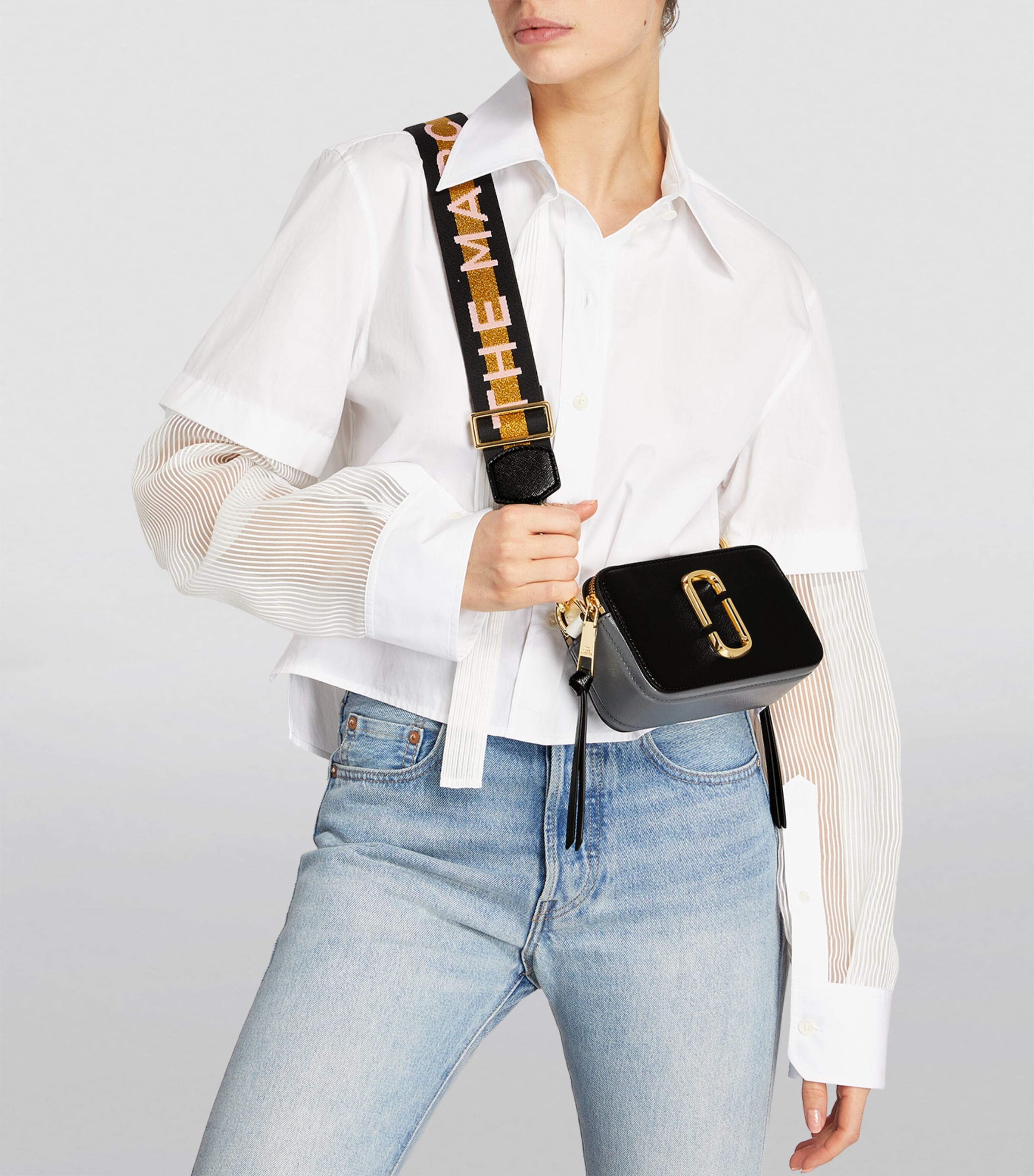 Marc Jacobs Black The Marc Jacobs Snapshot Cross-Body Bag | Harrods UK