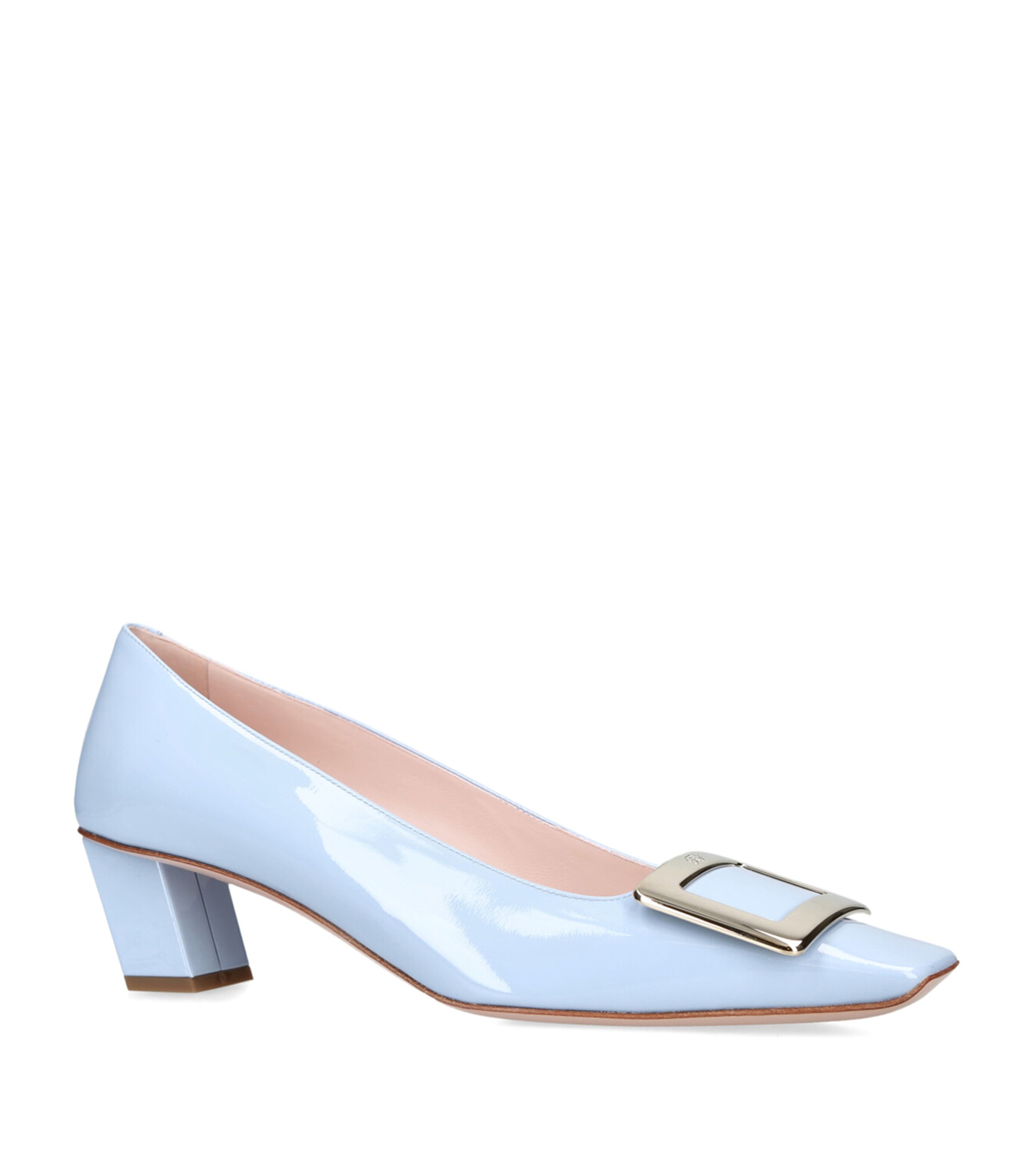 Roger Vivier Blue Patent Leather Decolleté Belle Vivier Pumps 45 ...
