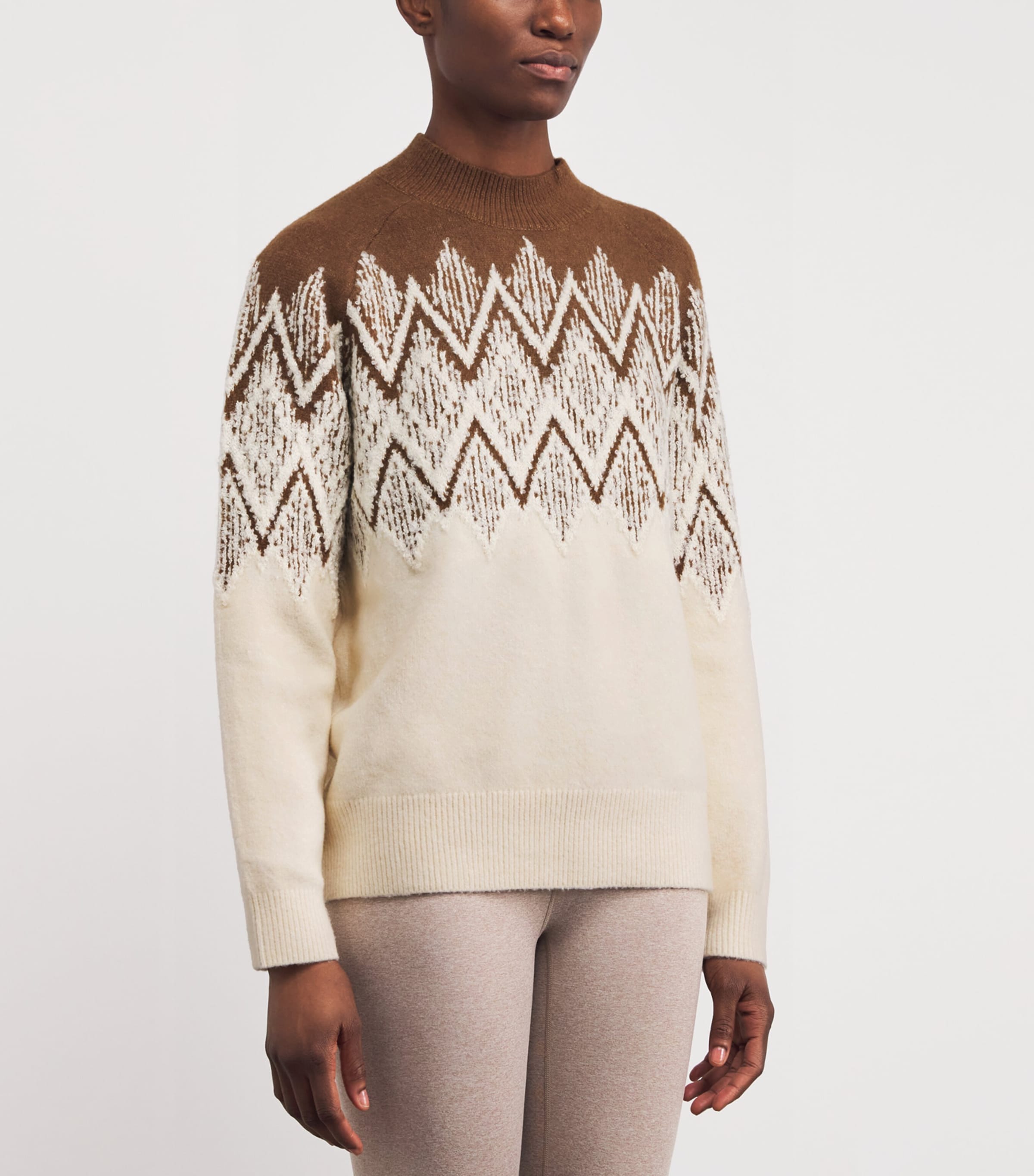Varley Brown Fair Isle Siren 2.0 Sweater | Harrods PA