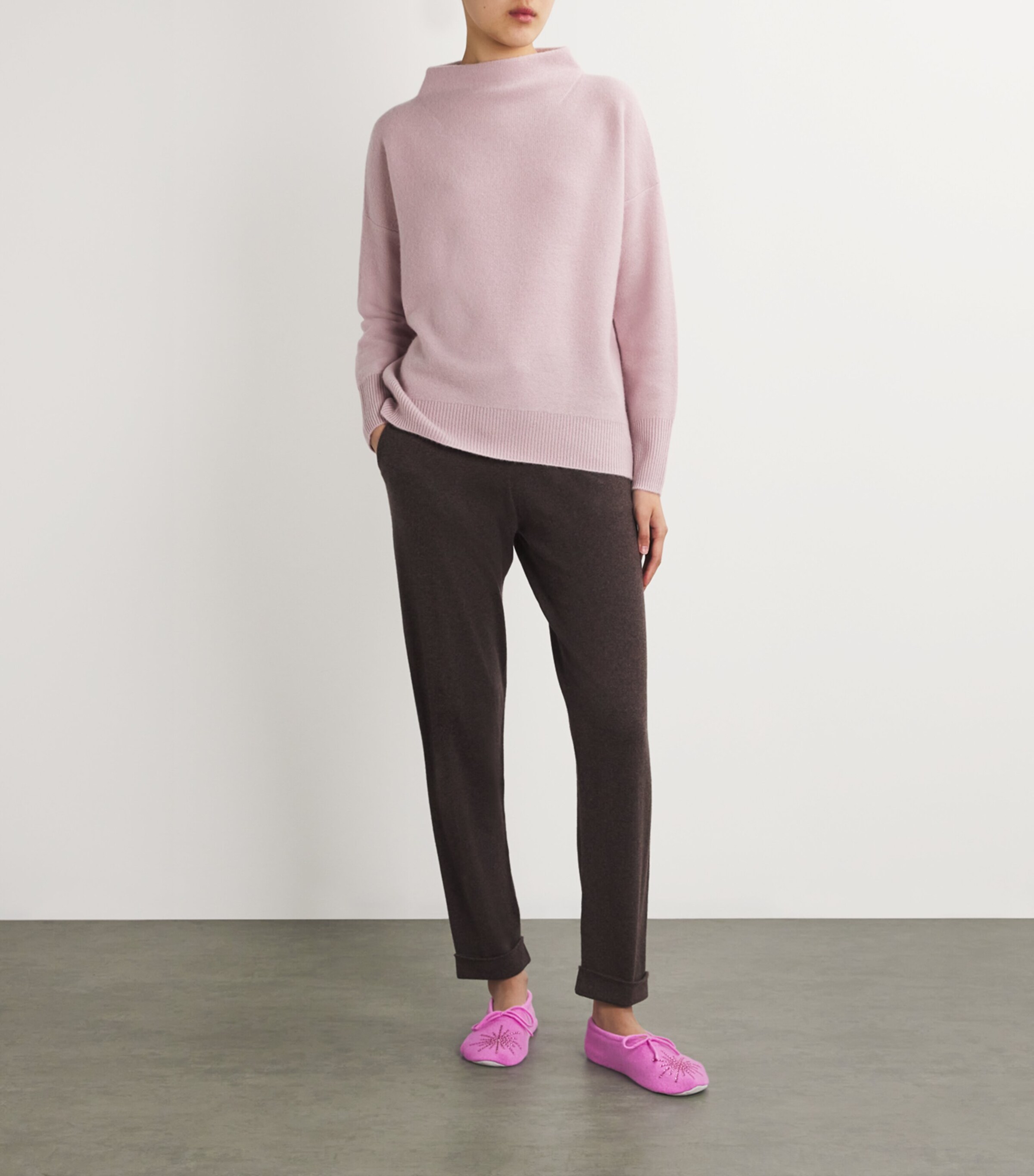 William Sharp Cashmere Crystal Dolly Slippers | Harrods UK