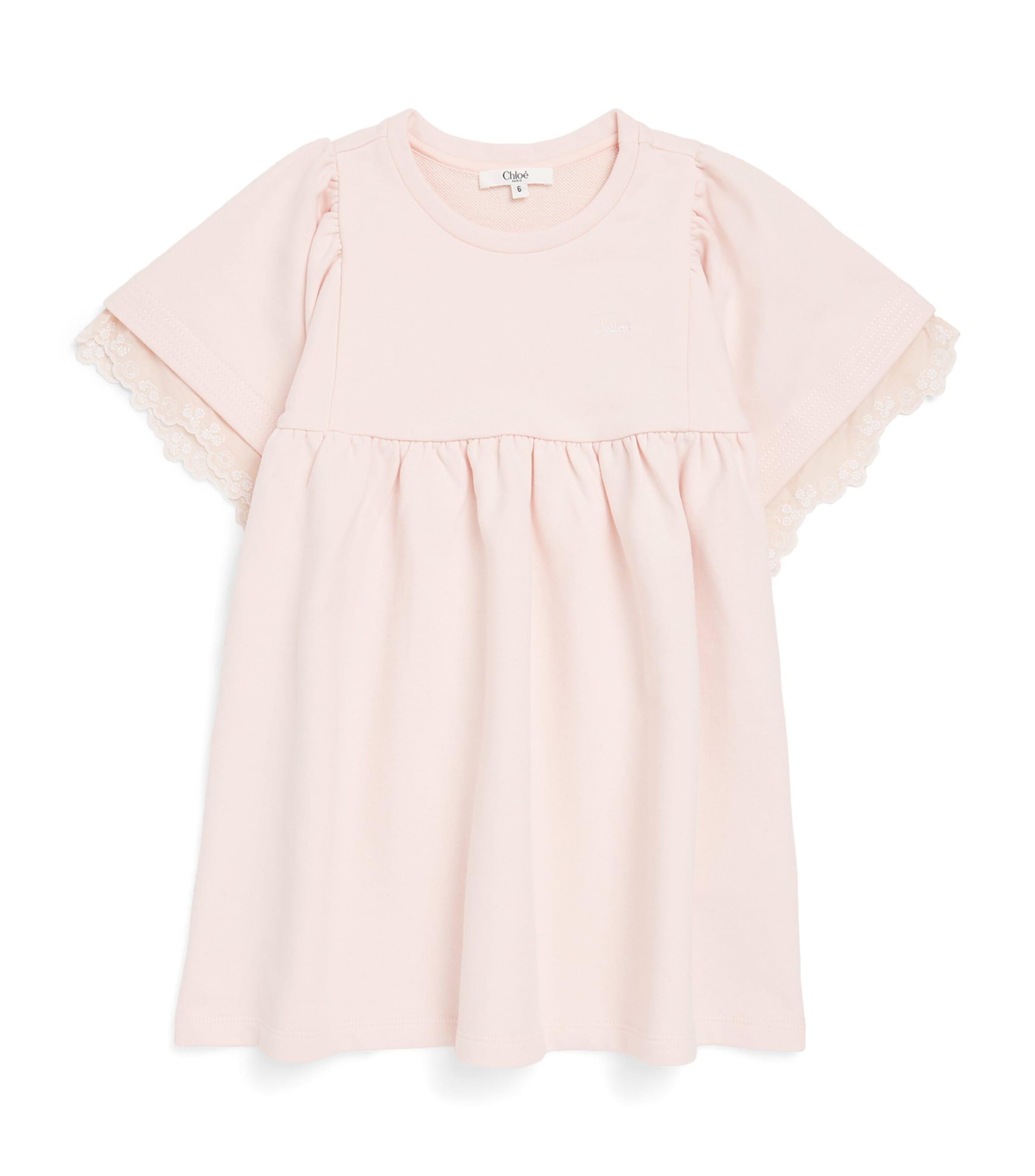 Chloé Kids Pink Cotton Logo Dress (14 Years) | Harrods HK