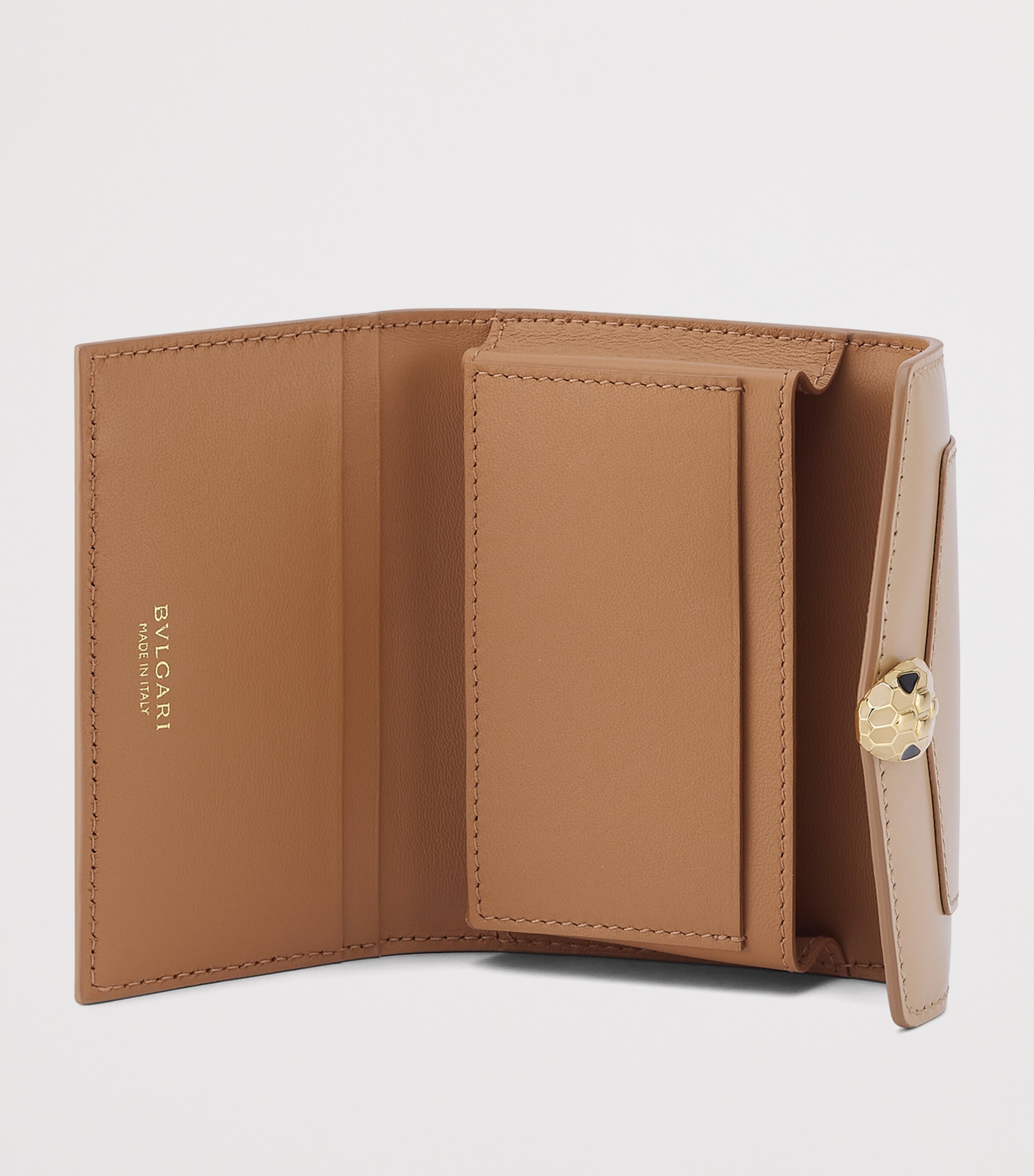 Bvlgari Beige Serpenti Forever Business Card Holder | Harrods US