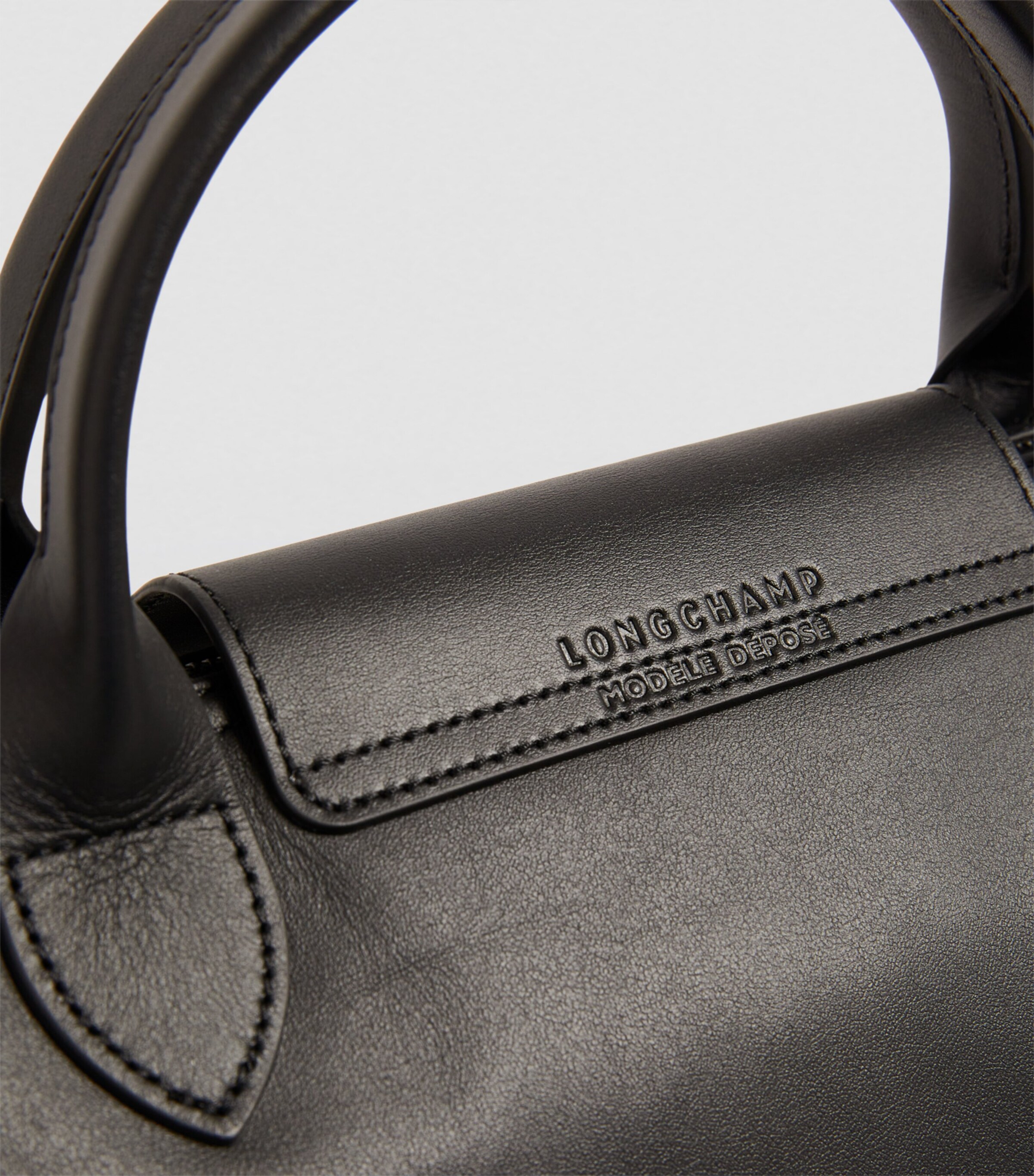 Longchamp Black Large Leather Le Pliage Xtra Travel Bag | Harrods UK