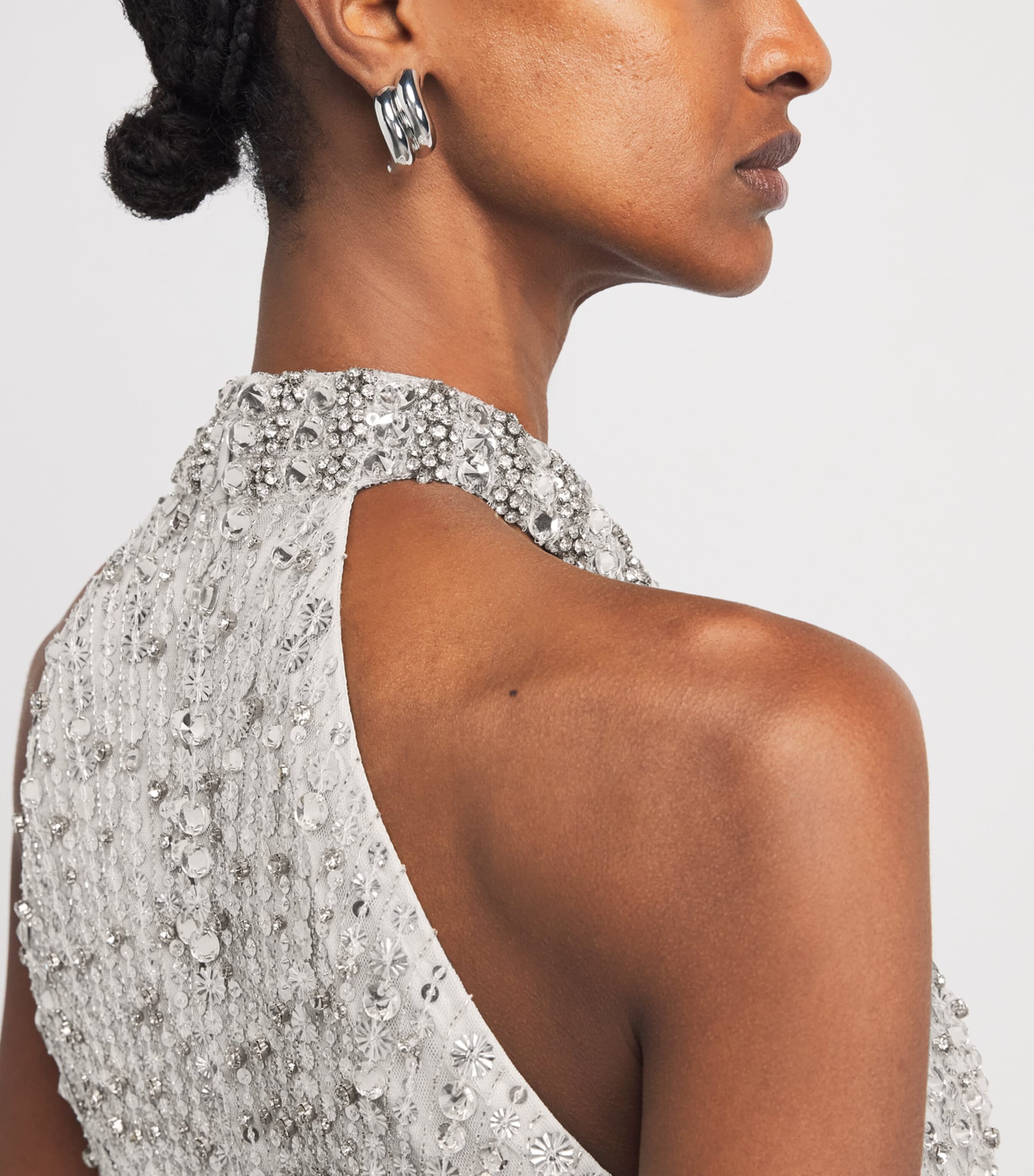 Jenny Packham Silver Sequinned Whisper Gown | Harrods SG