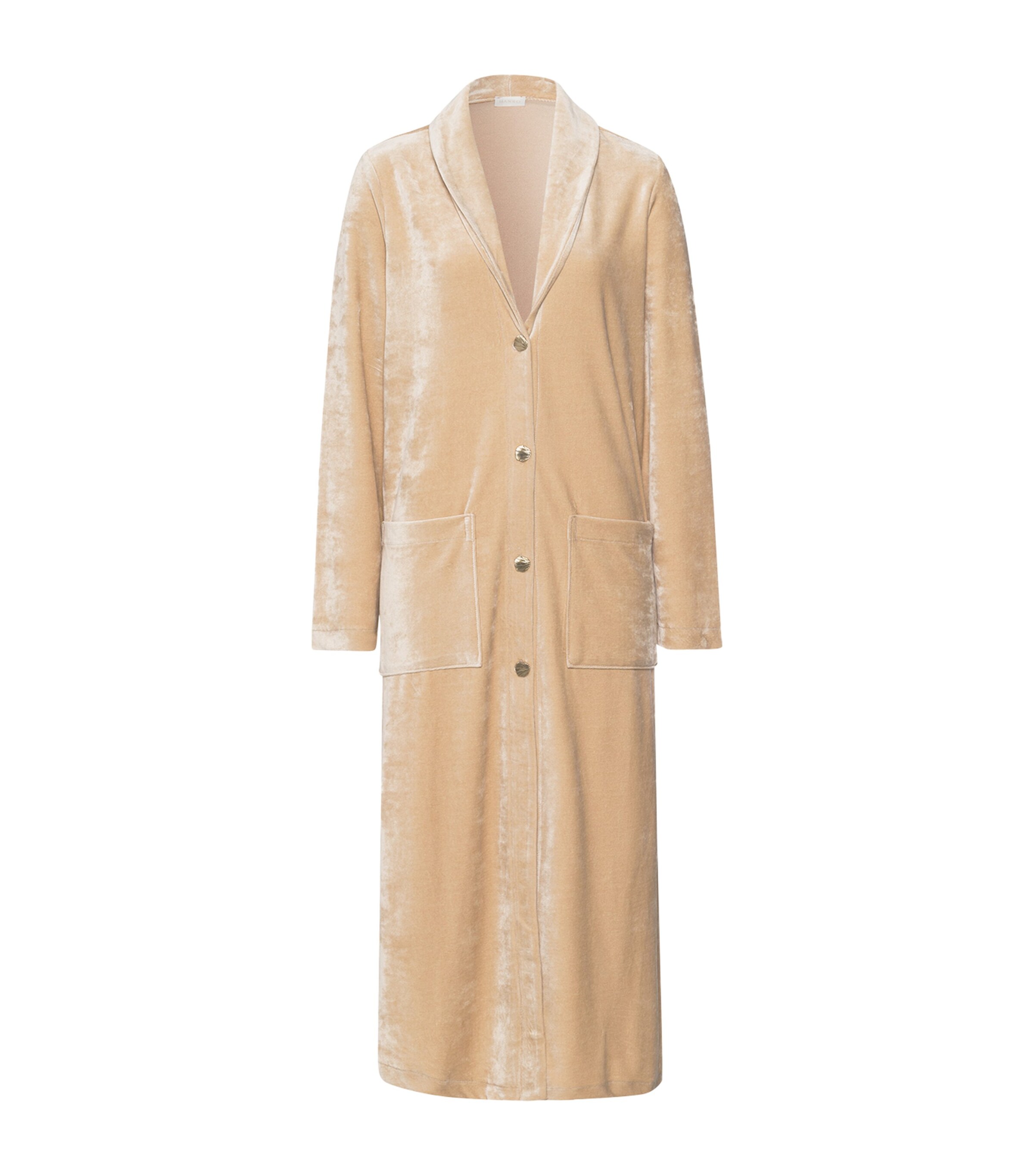 Hanro Beige Velour Favourites Robe | Harrods UK
