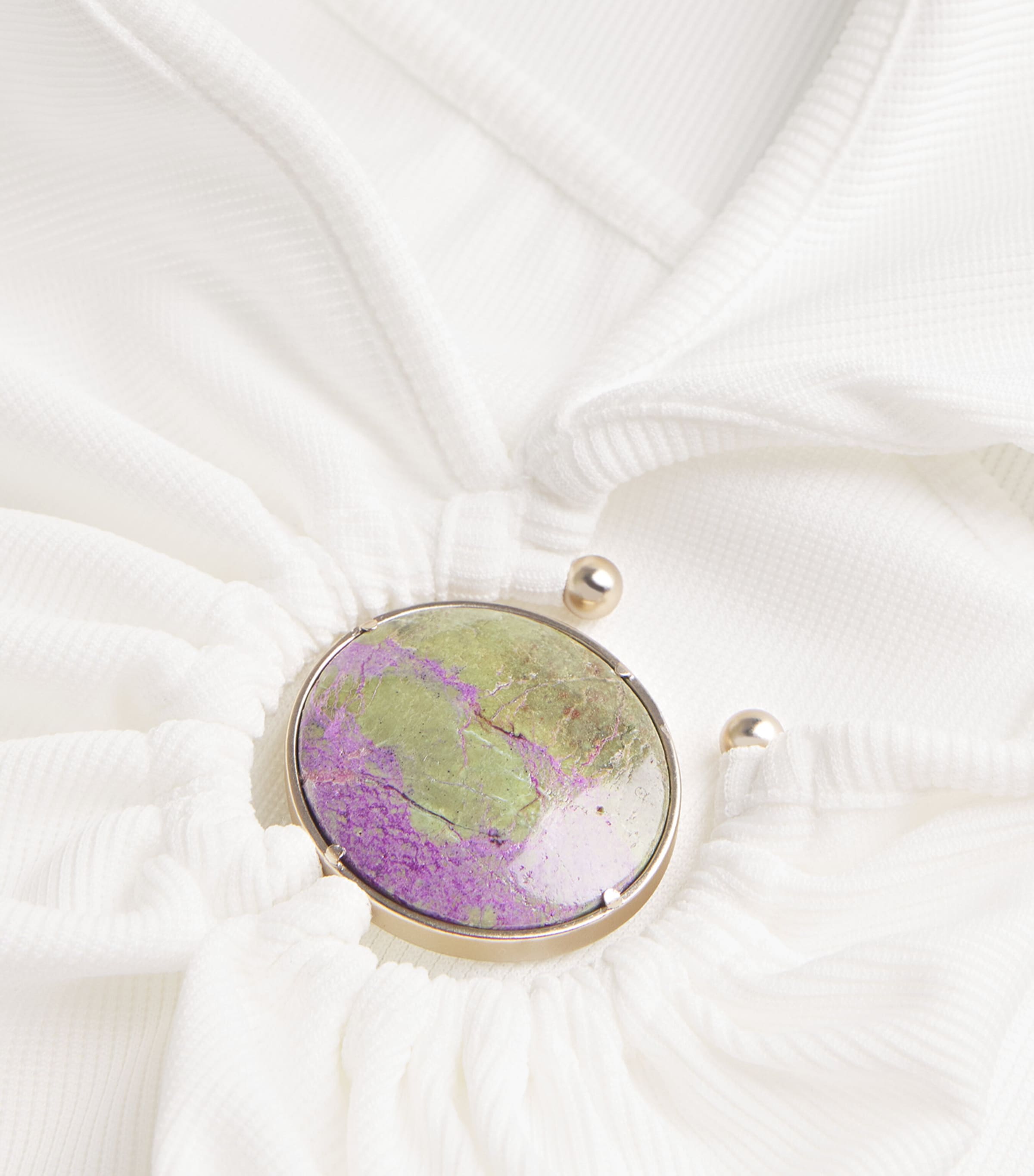 Christopher Esber White Ribbed Stone Cut-Out Maxi Dress | Harrods AU