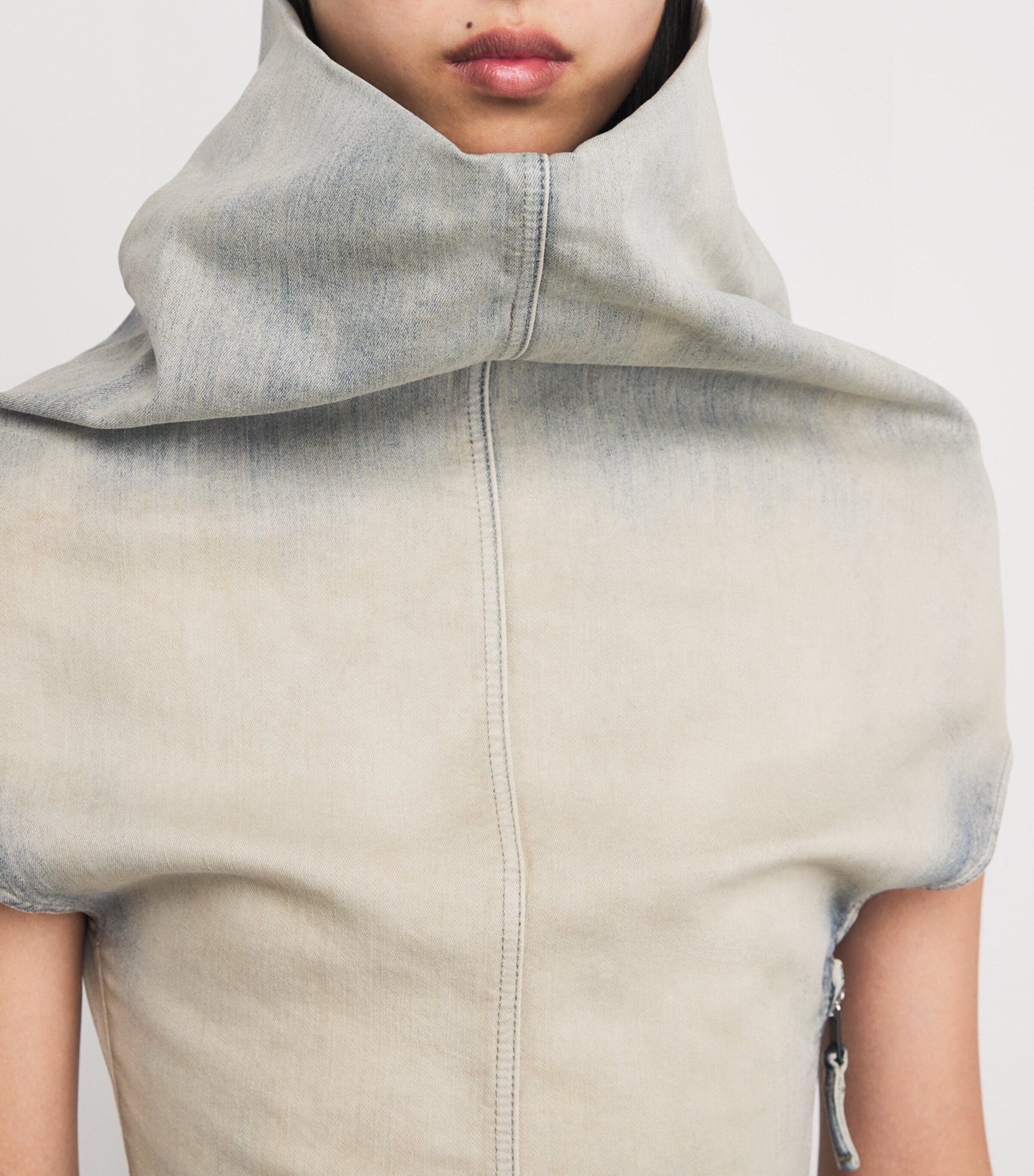 Rick Owens Blue Denim Shroud Top | Harrods US