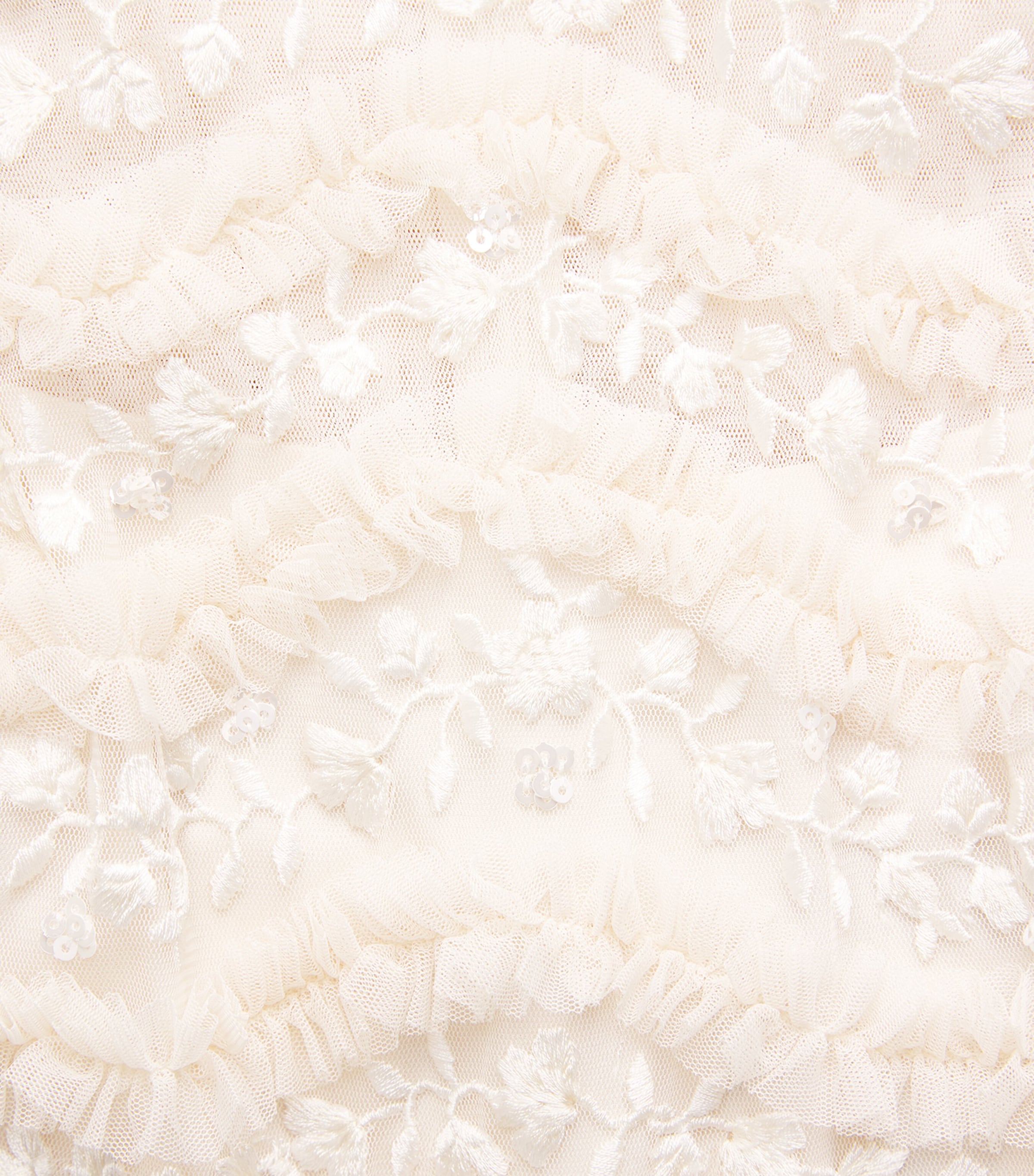 Needle & Thread Ivory Embroidered Tulle Gianna Maxi Dress | Harrods AU