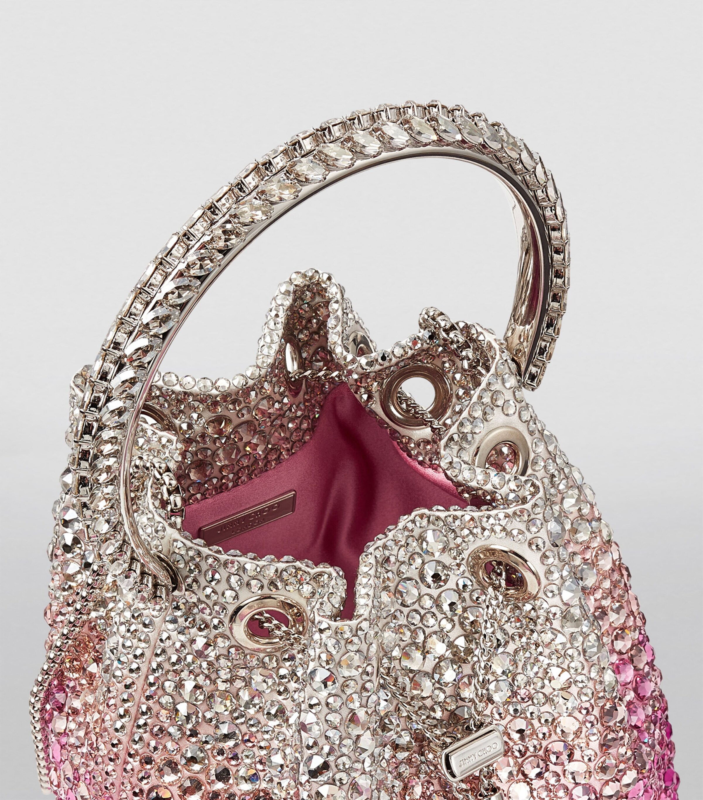 Jimmy Choo Crystal Bon Bon Top-Handle Bag | Harrods UK