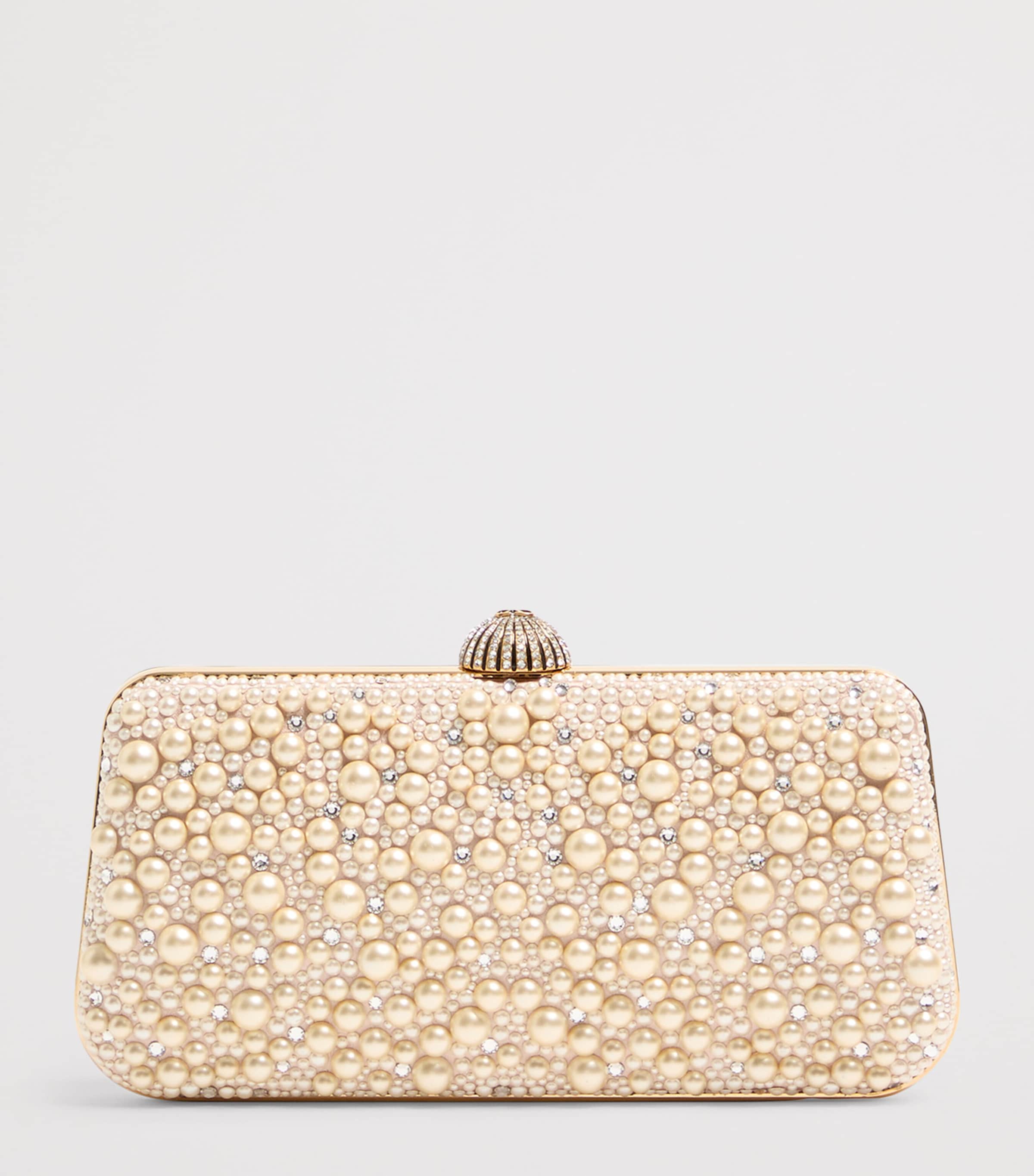 Valentino Garavani Ivory Beaded Carry Secrets Clutch Bag | Harrods CA