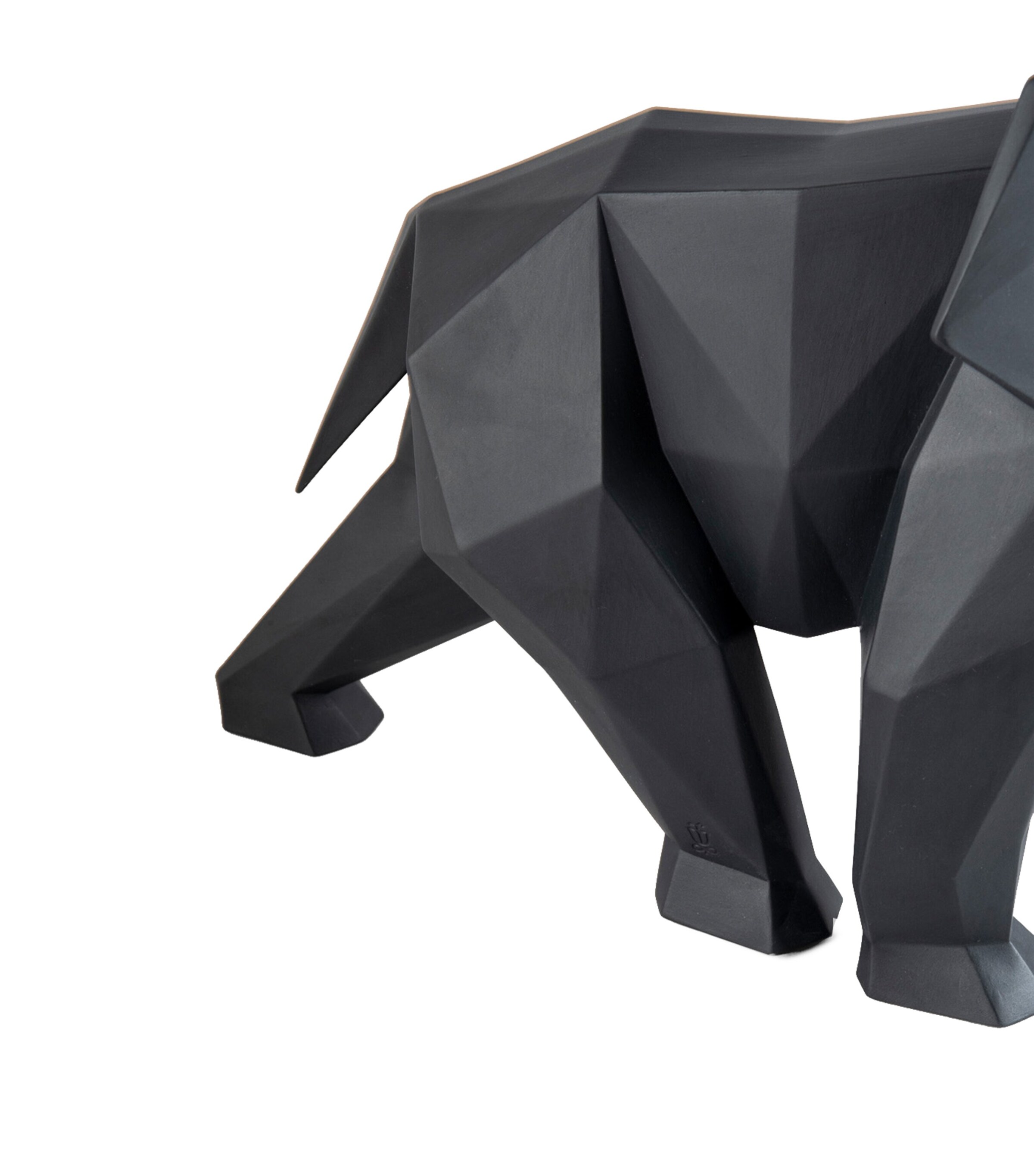 Lladró Black Porcelain Elephant Figure | Harrods UK