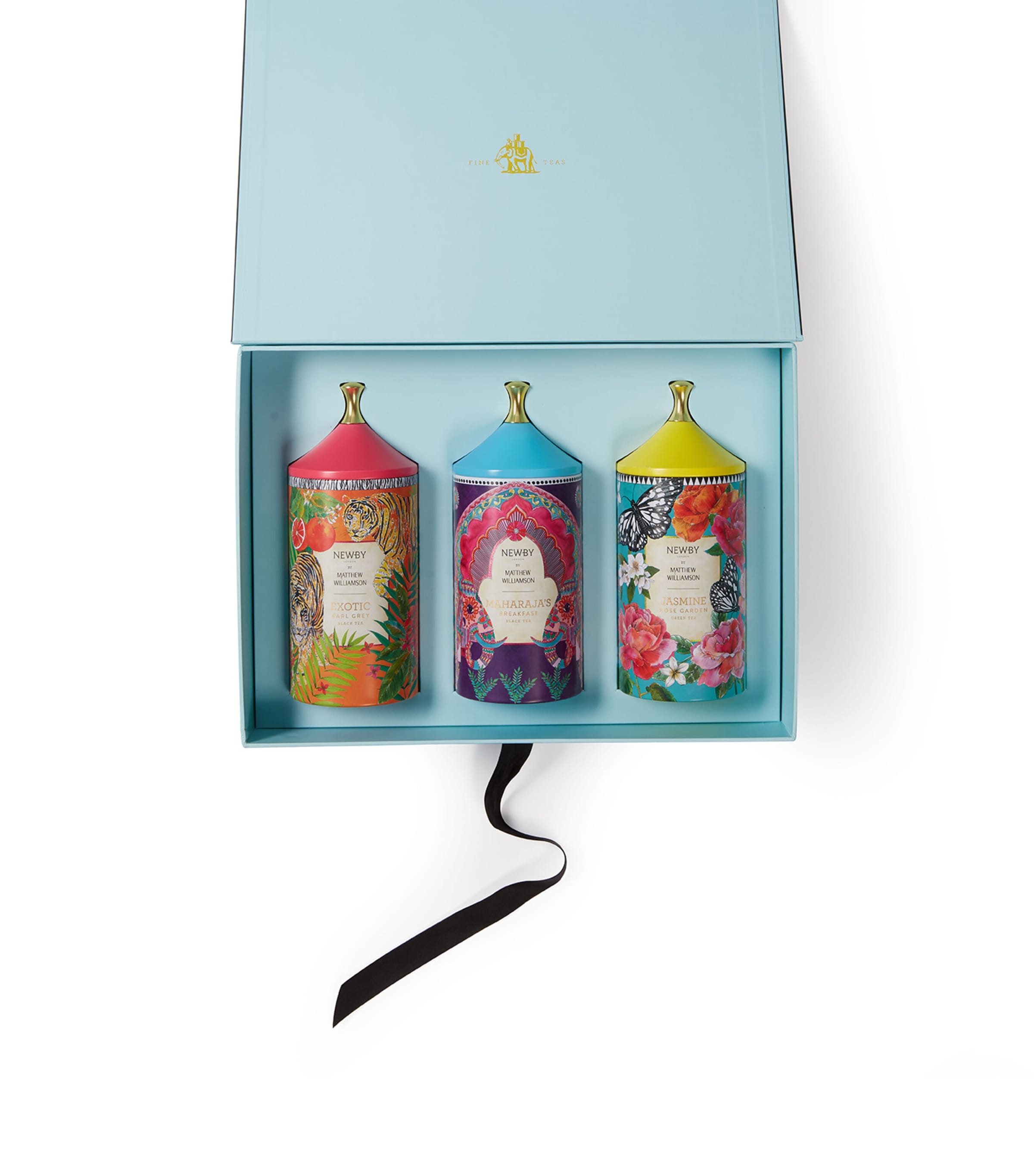 NEWBY x Matthew Williamson Loose Leaf Tea Gift Set (225g) | Harrods UK