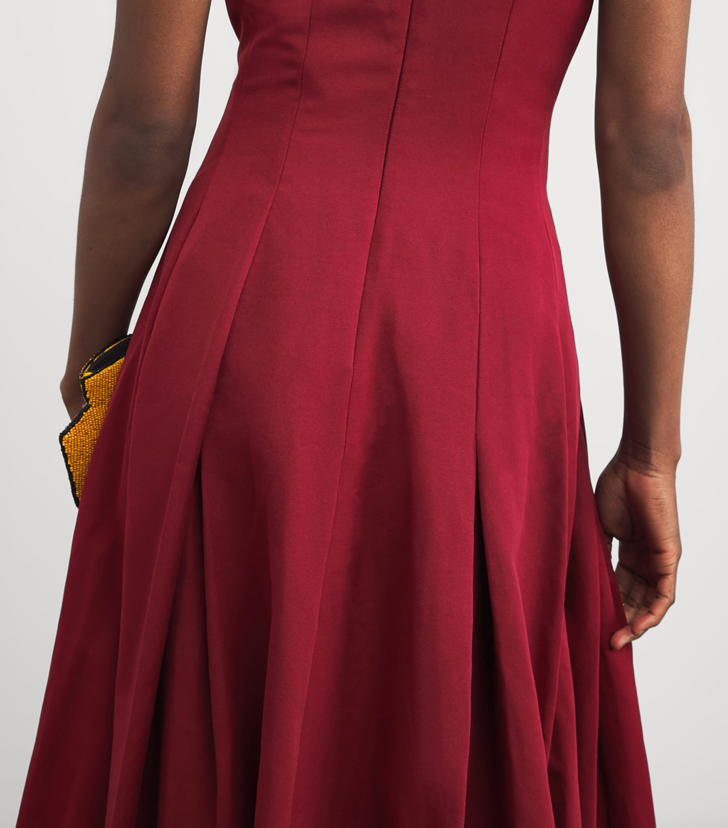 STAUD Red Cotton-Blend Joy Maxi Dress | Harrods CA