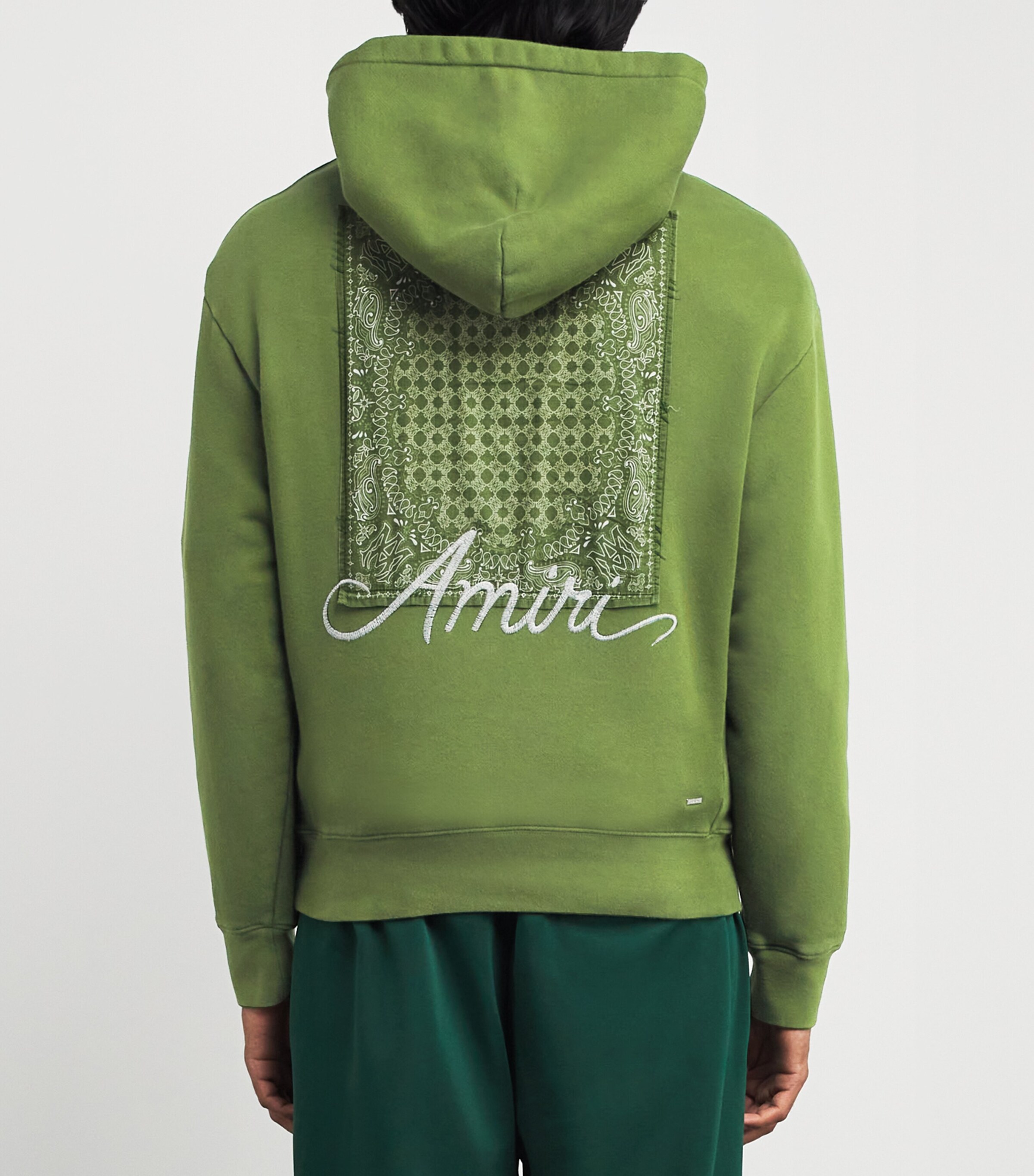 AMIRI Green Bandana Logo Hoodie | Harrods SA