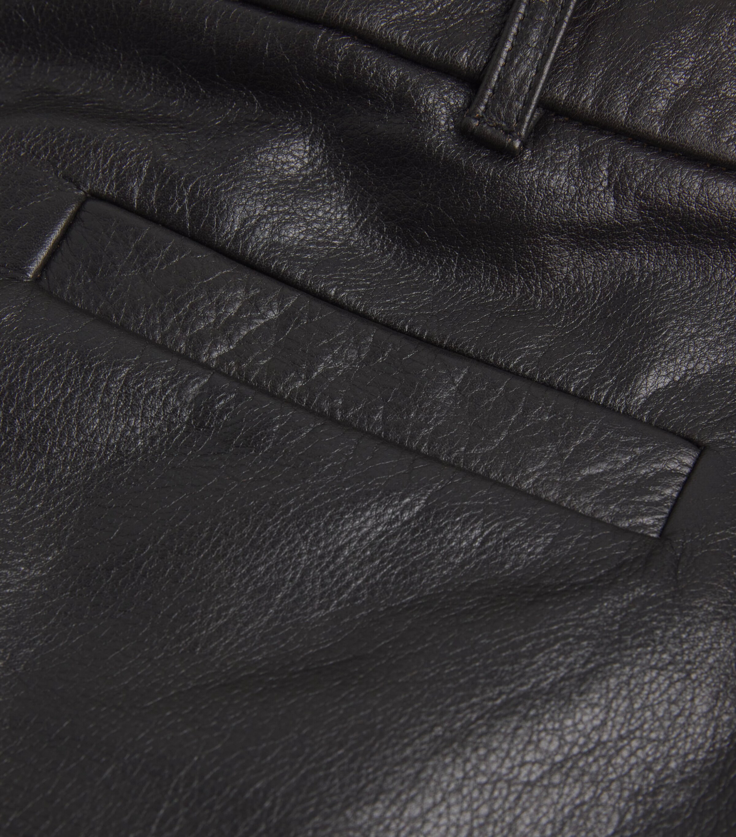 Self-Portrait Leather Welt-Pocket Mini Skirt | Harrods US