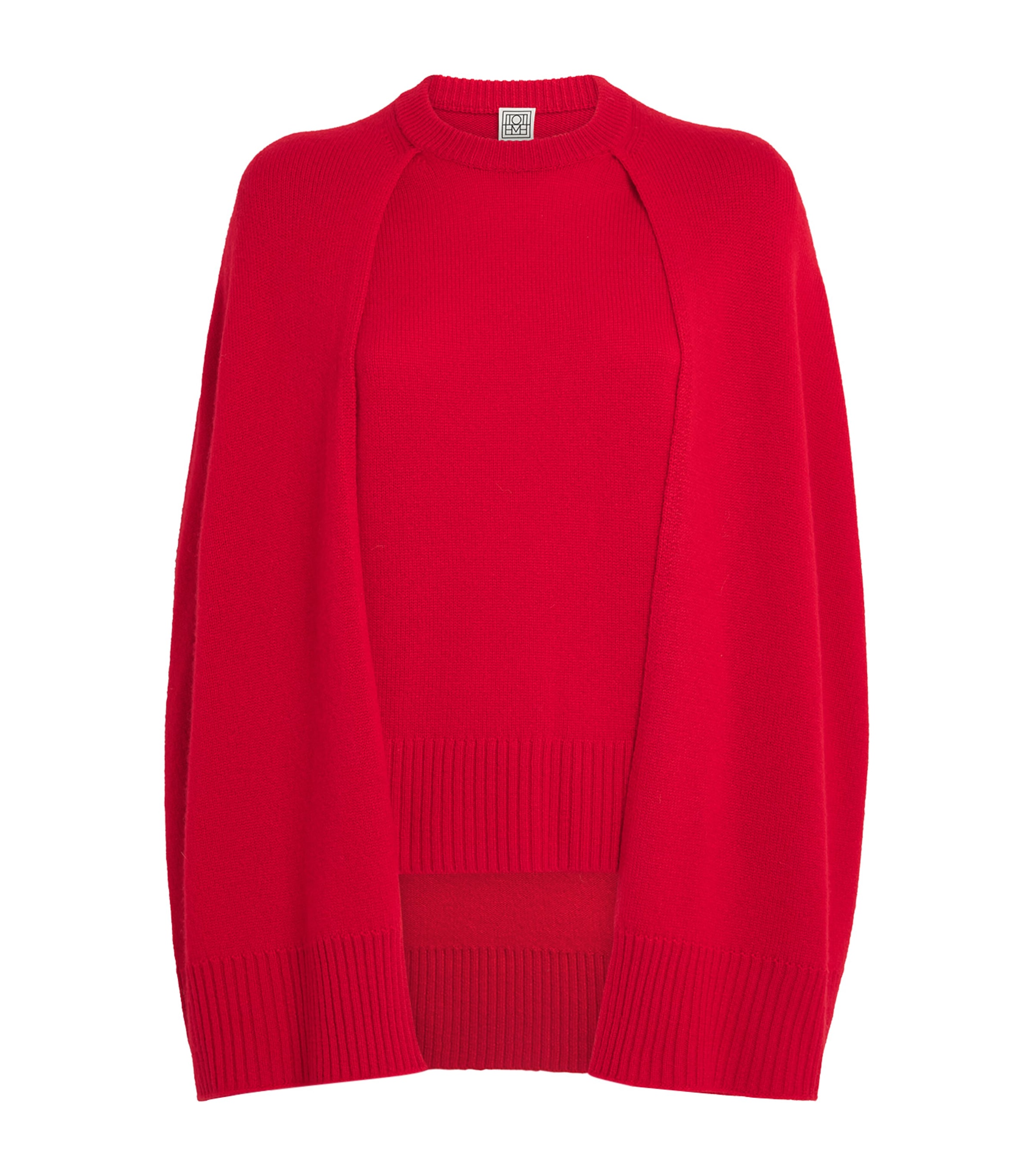 Toteme Red Cashmere Cape Sweater | Harrods HK