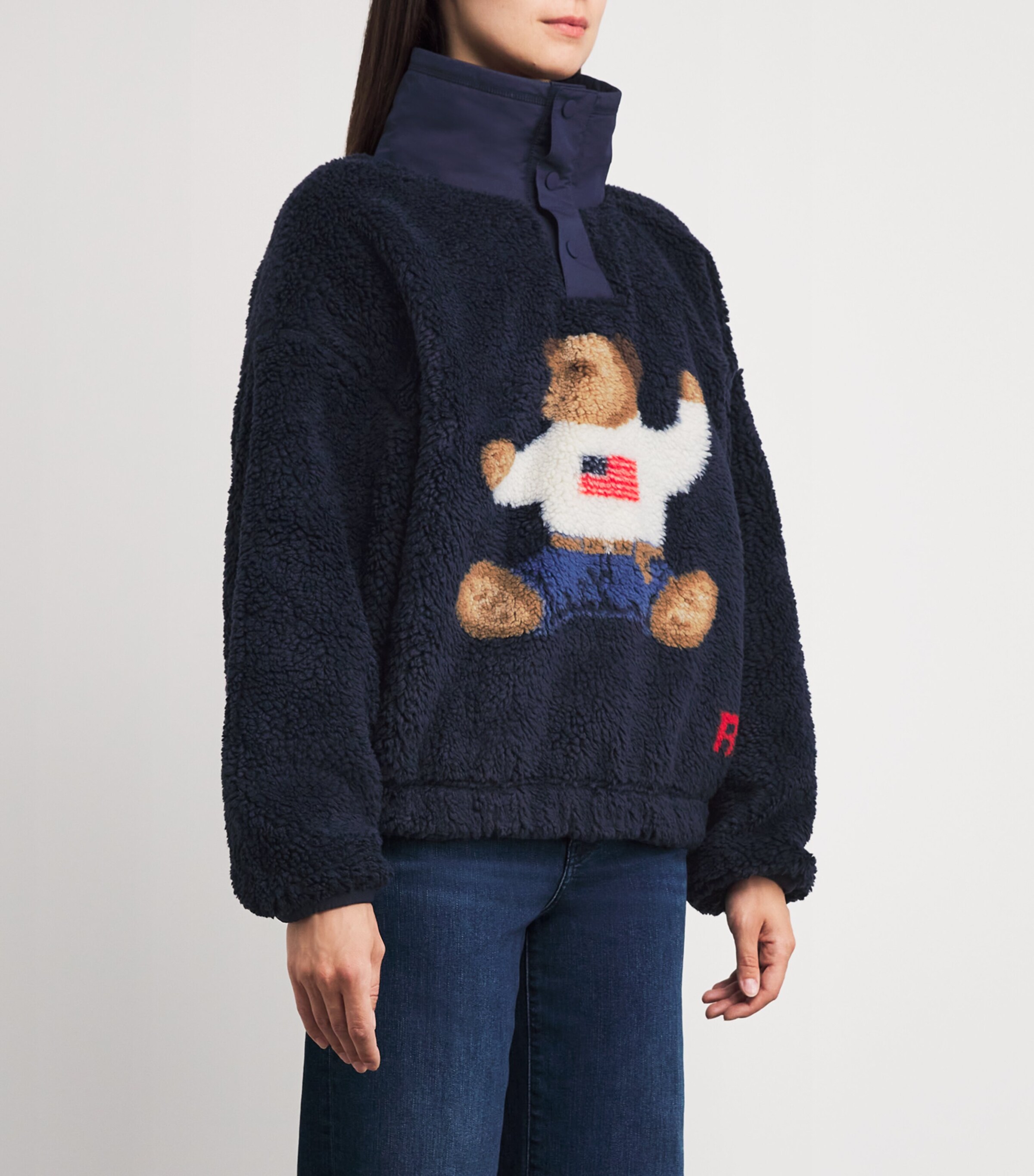 Polo Ralph Lauren Navy Fleece Polo Bear Sweatshirt | Harrods US