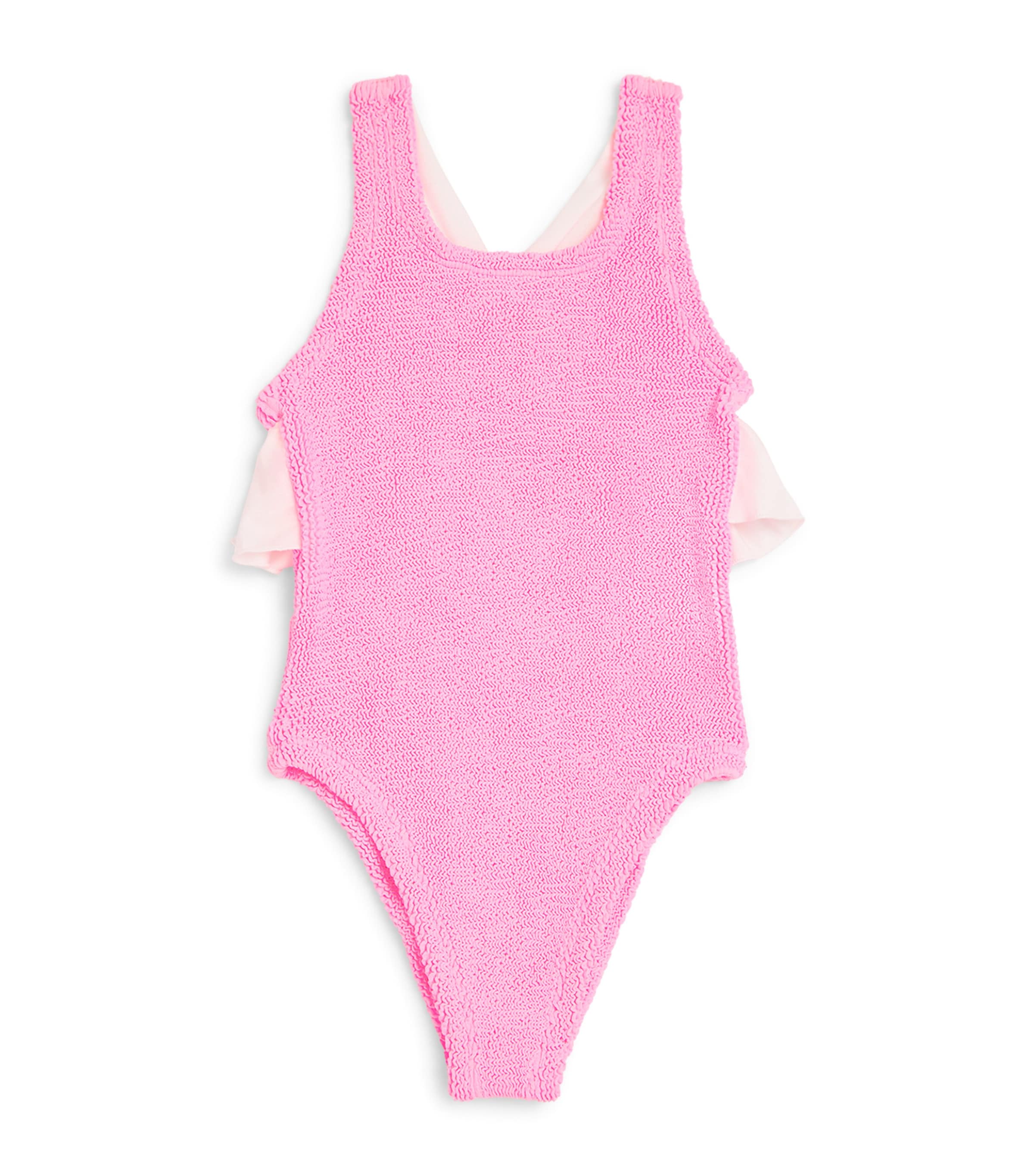 Hunza G Kids Ruffle-Trim Cross-Back Lara Swimsuit (7-12 Years) | Harrods US