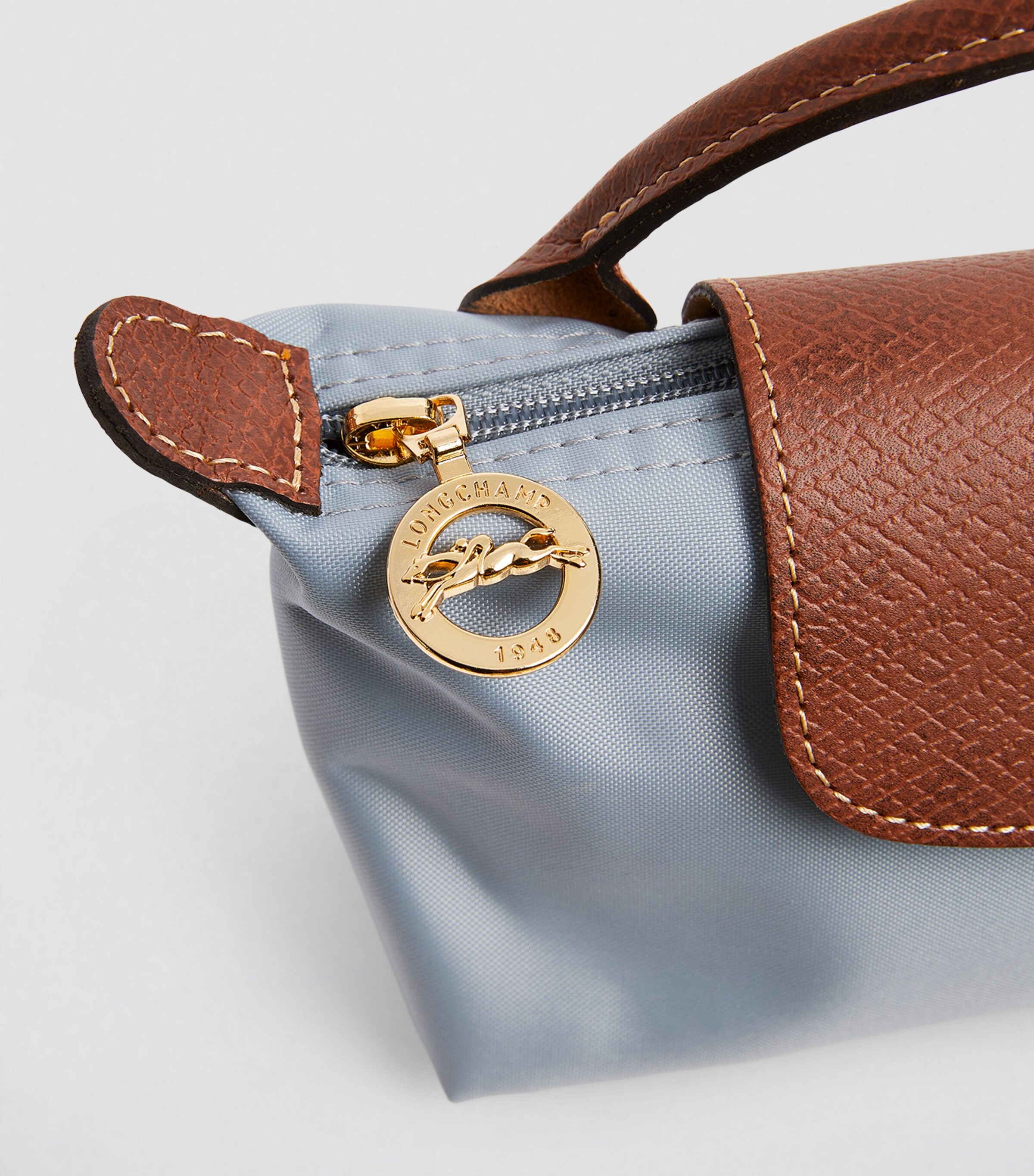 Longchamp Silver Le Pliage Original Pouch | Harrods UK