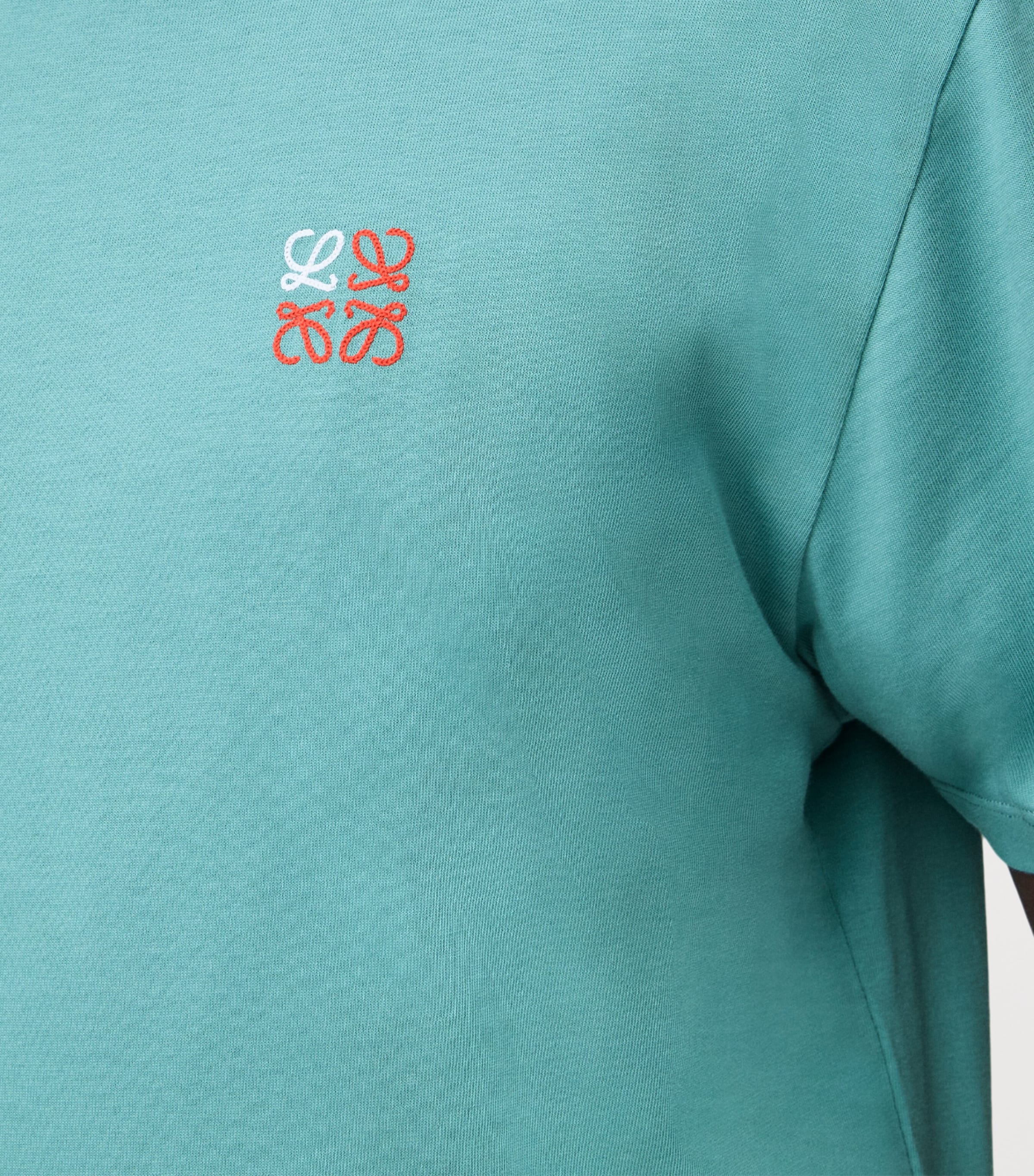 LOEWE Blue Cotton Anagram T-Shirt | Harrods UK