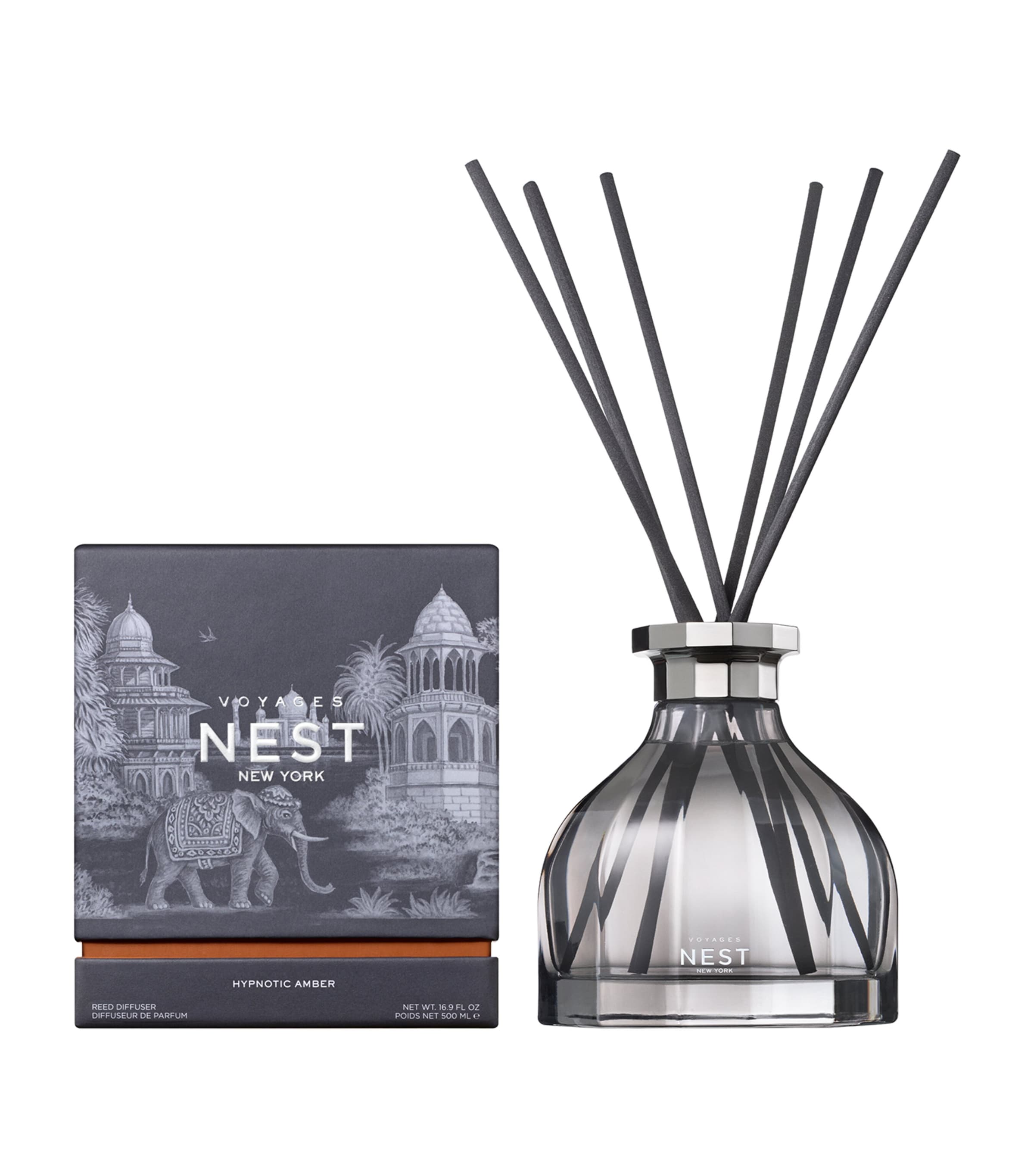 NEST New York VOYAGES Hypnotic Amber Diffuser (500ml) | Harrods UK