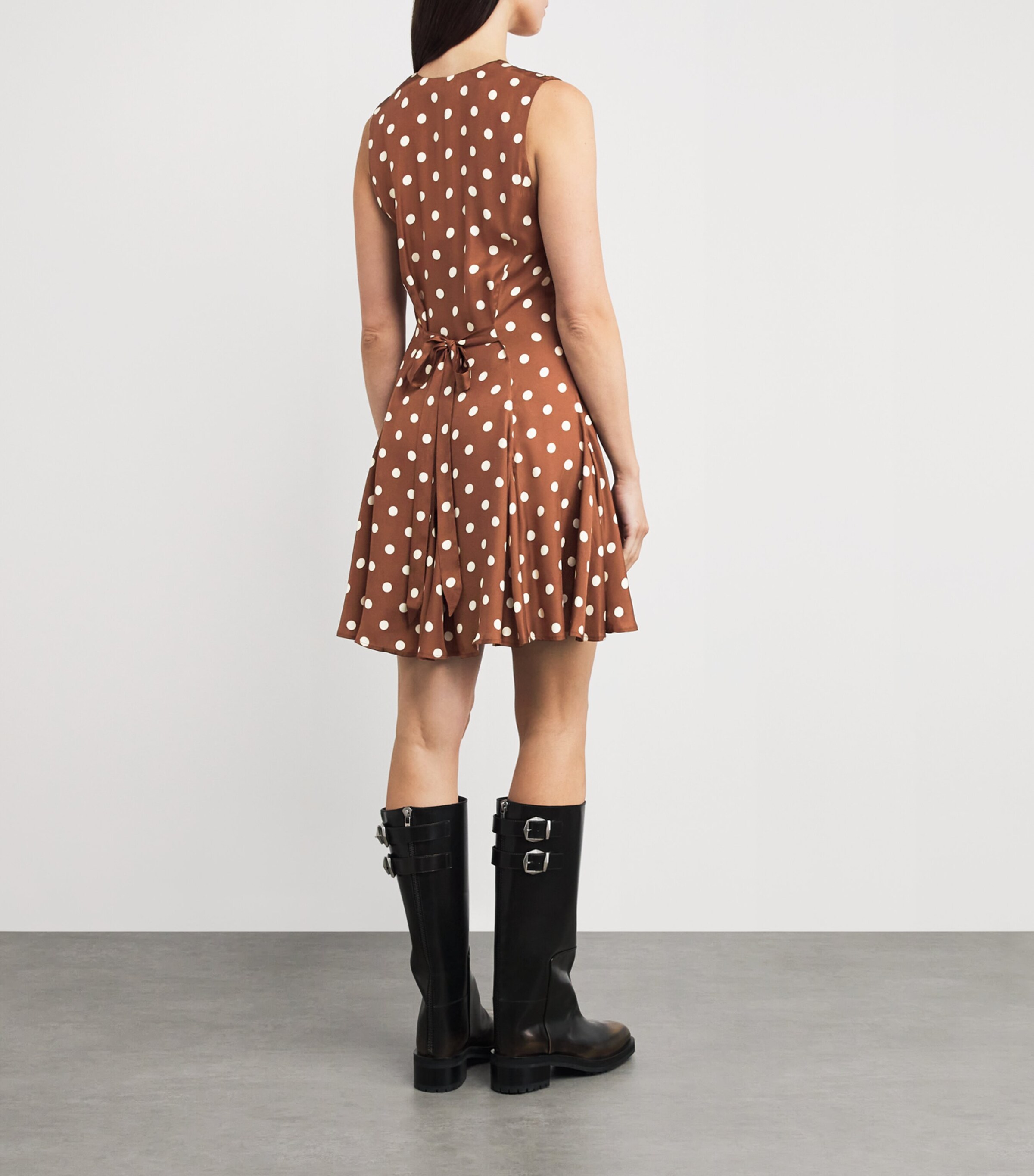DÔEN Multi Silk-Blend Satin Aubrey Mini Dress | Harrods CA