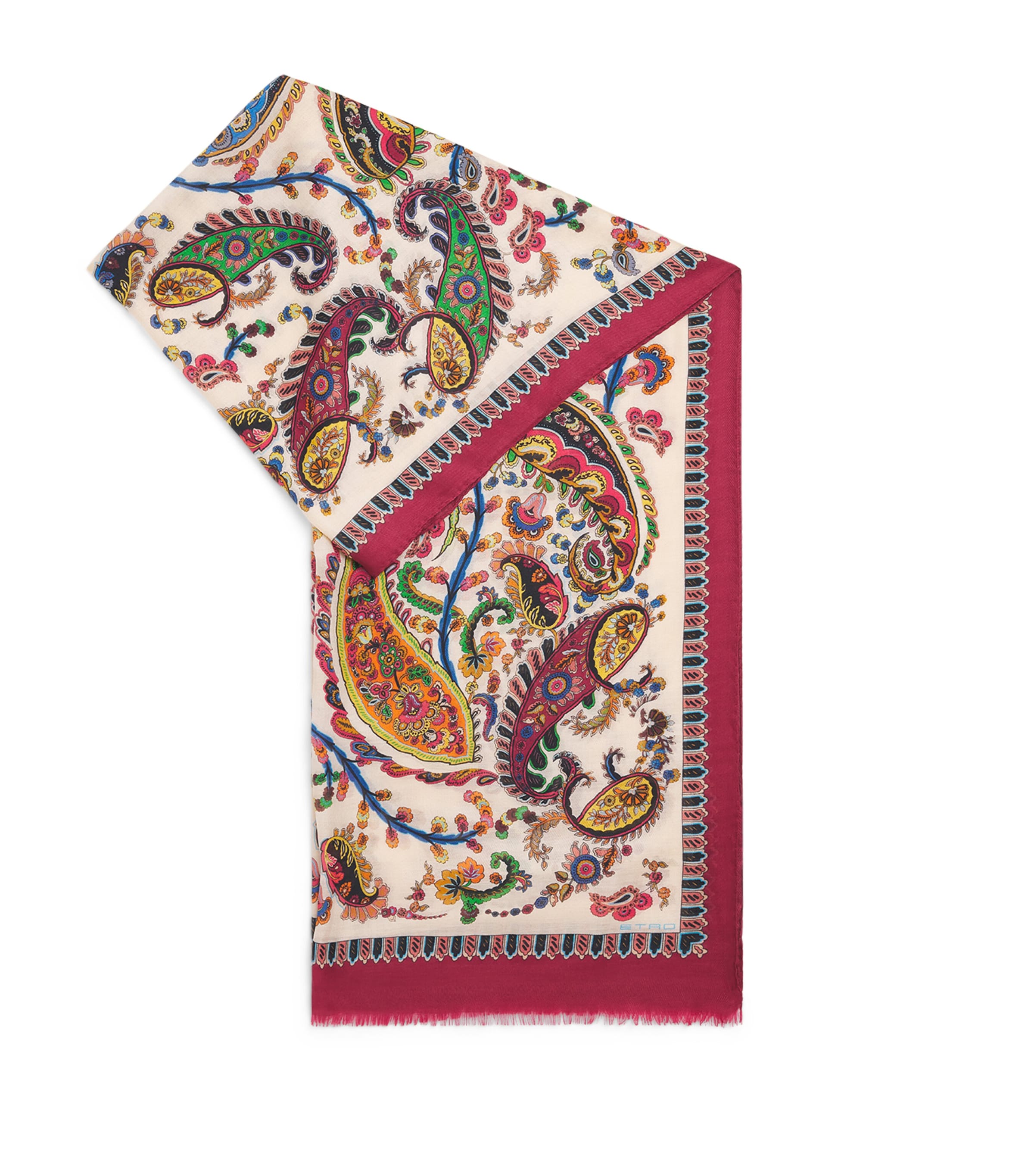 Etro Multi Cotton-Silk Paisley Scarf | Harrods US