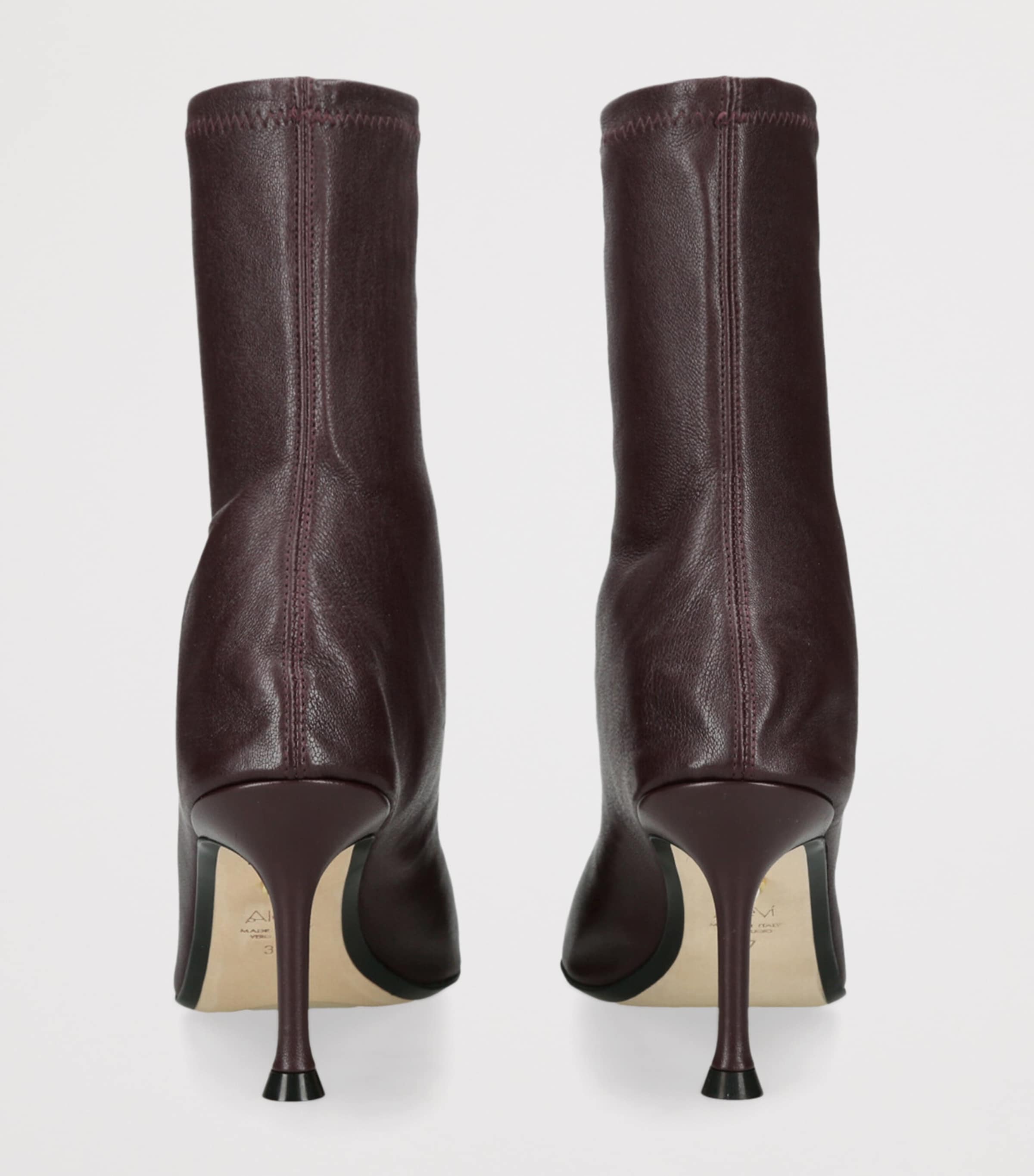 Alevì Burgundy Leather Etienne Ankle Boots 75 | Harrods AU