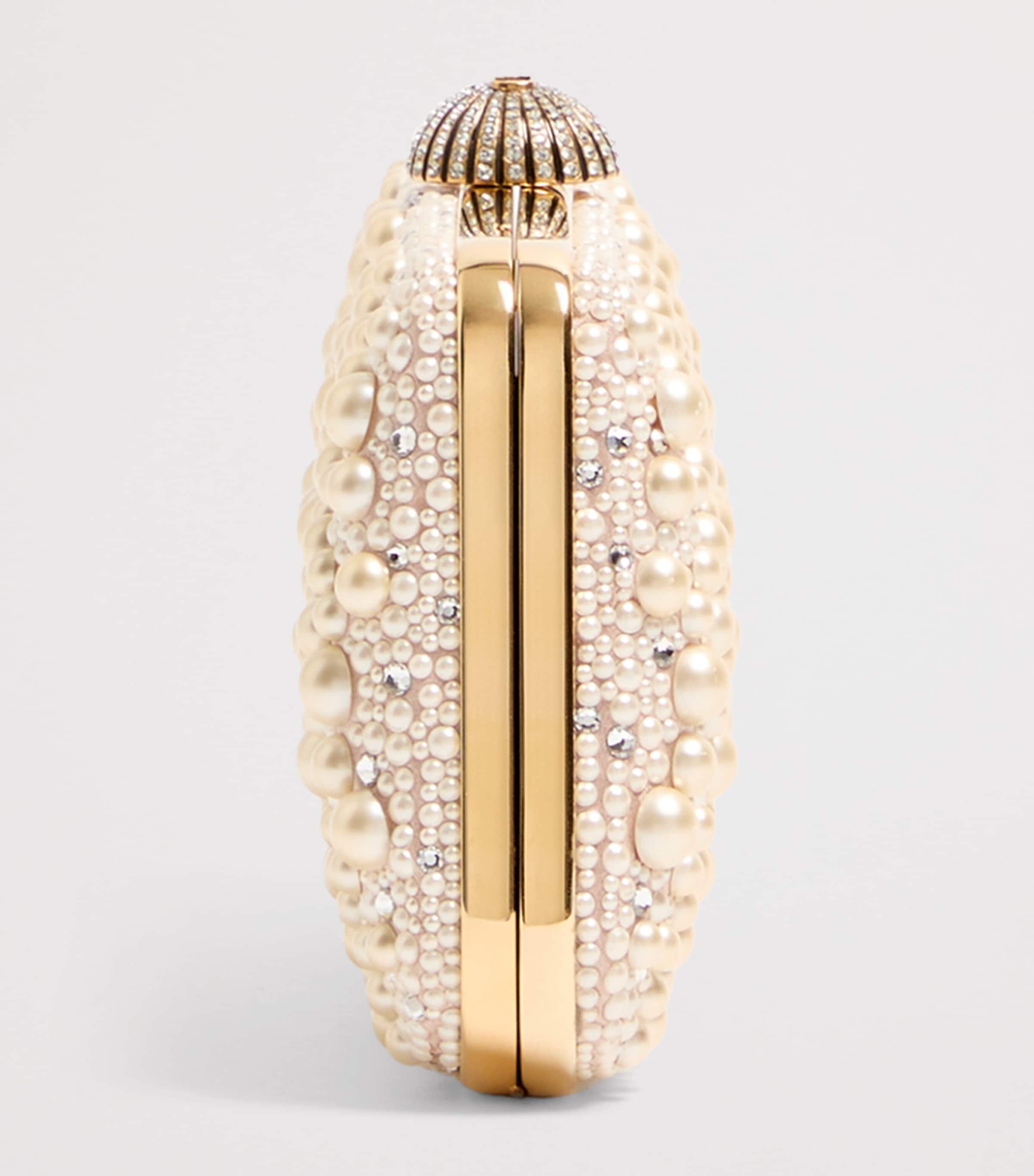 Valentino Garavani Ivory Beaded Carry Secrets Clutch Bag | Harrods CA
